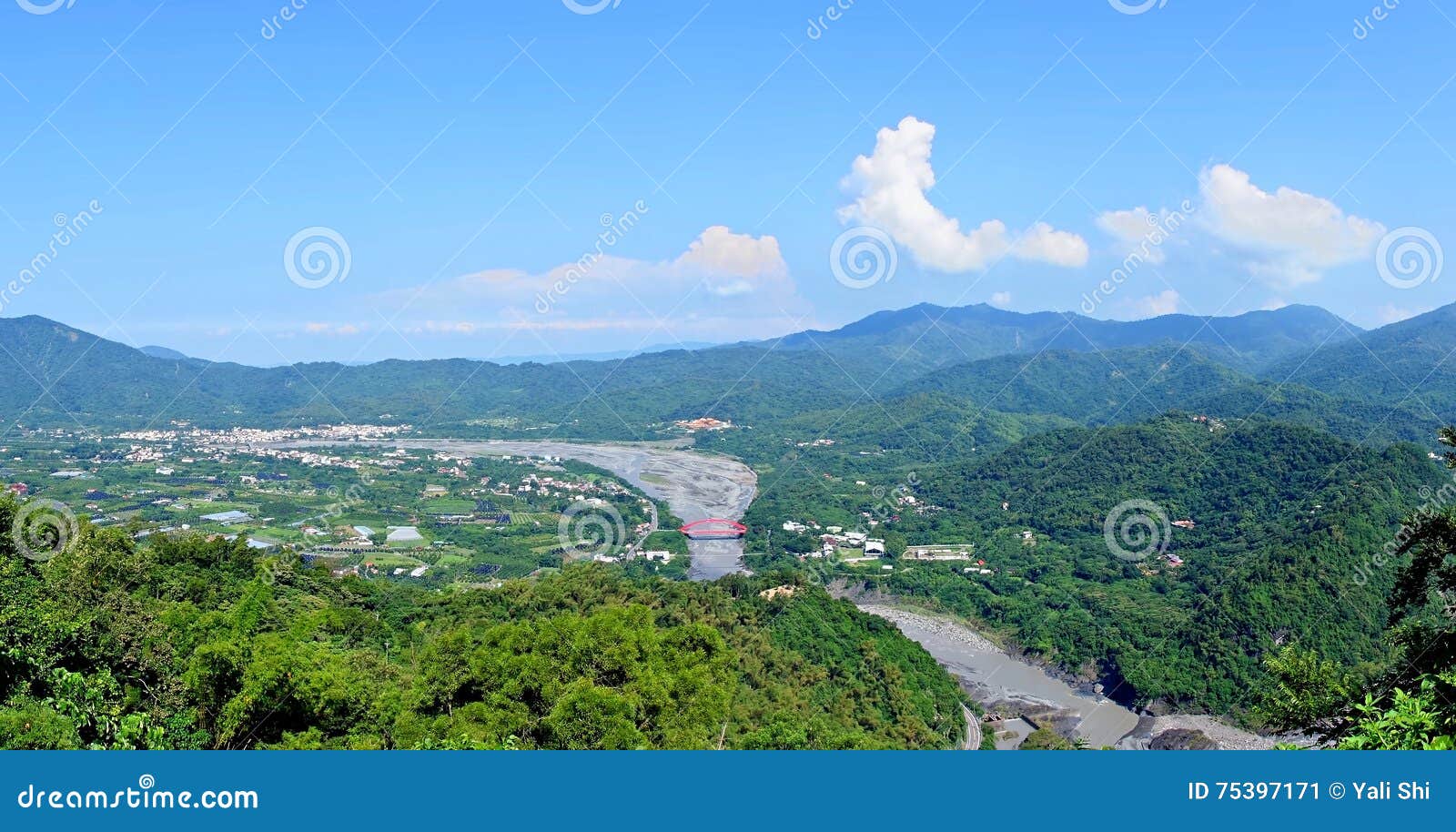 Panoramic View of Southern Taiwan Stock Image - Image of scenics ...