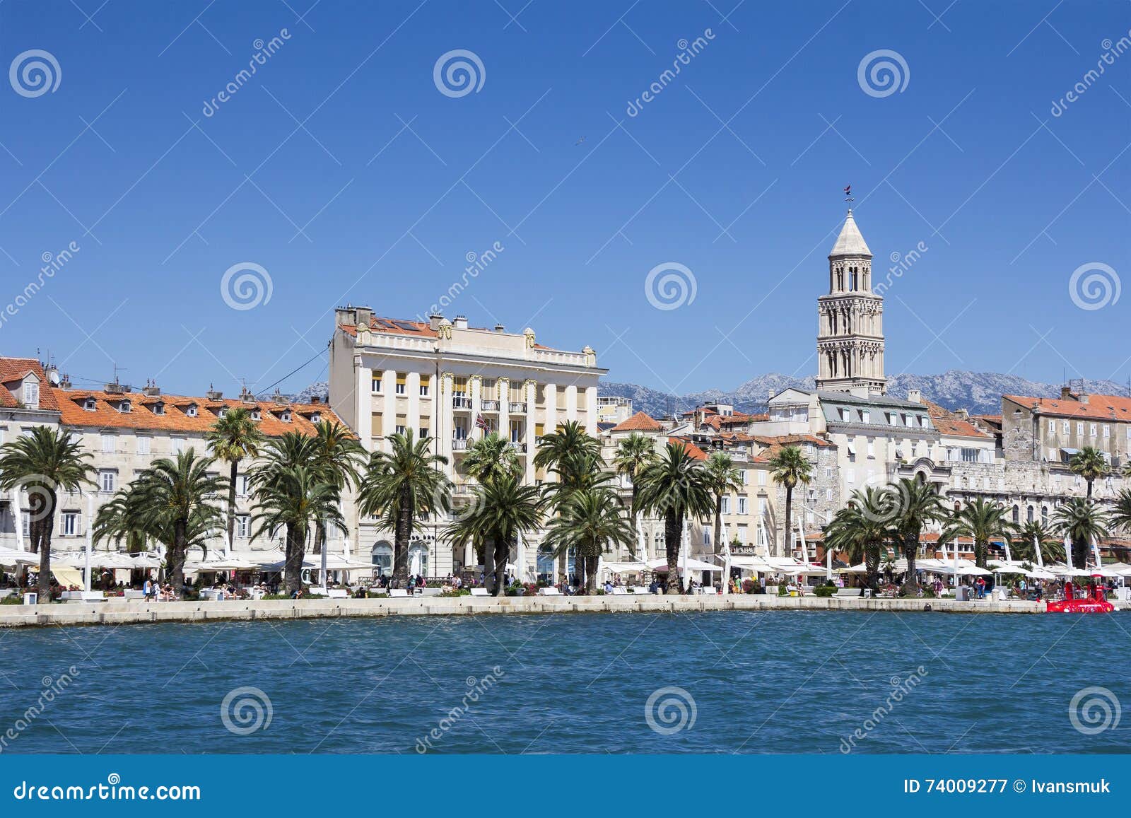 Panoramic View of Split Croatia Stock Image - Image of european ...