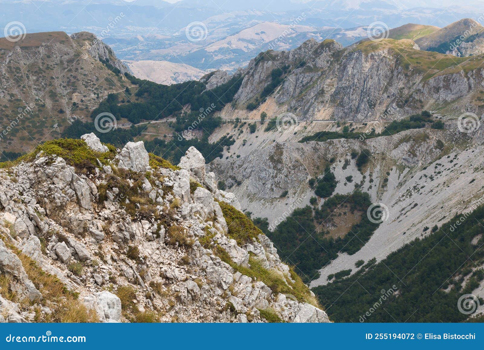 Panoramic View from the Summit of Monte Terminillo in Lazio Italy Stock ...