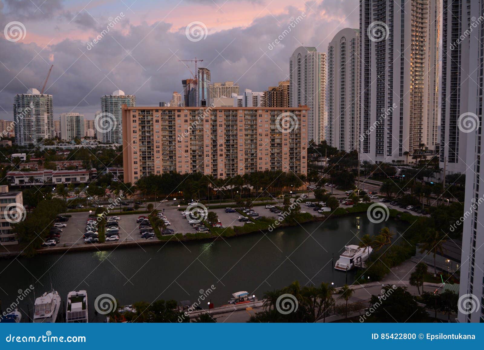 Panoramic view on sunrise. editorial image. Image of architecture ...