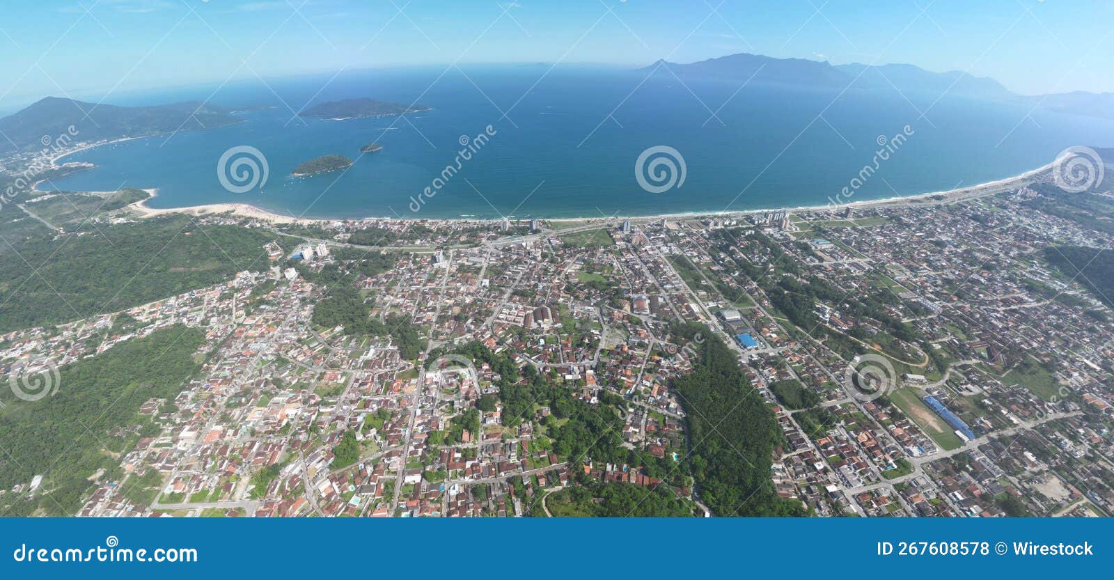 Panoramic View of the Tabatinga Beach at Daytime in Sao Paulo, Brazil ...