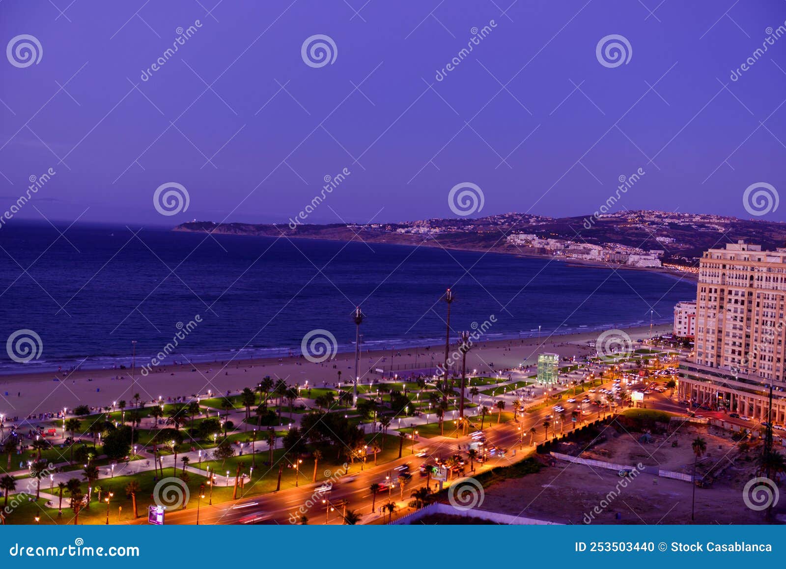 Tangier City Beach In Tangier, Morocco. Tangier Is A Major City In ...