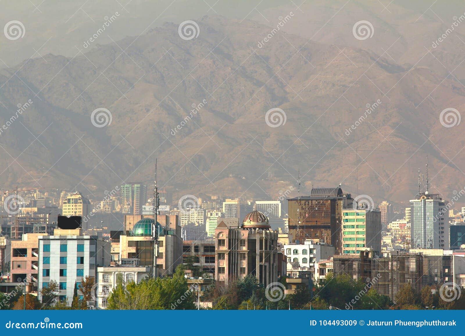 The Panoramic View of Tehran , Iran Editorial Stock Image - Image of ...