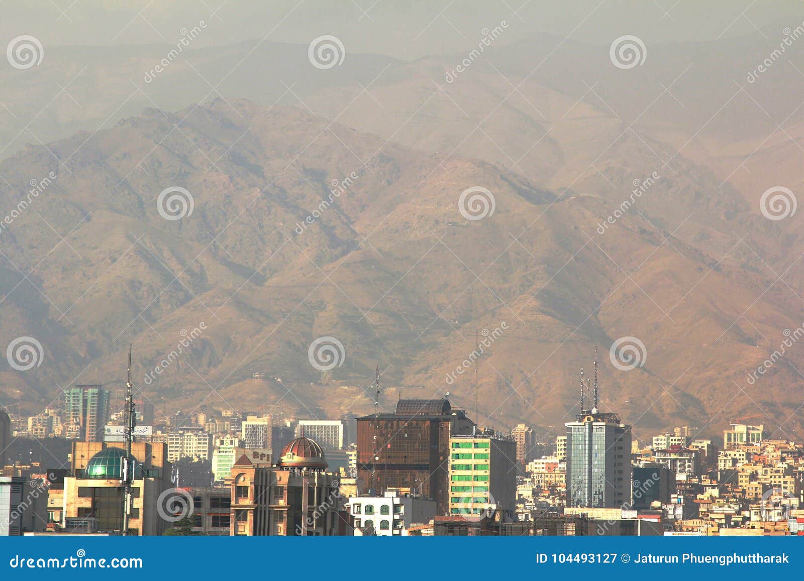 The Panoramic View of Tehran , Iran Editorial Photography - Image of ...