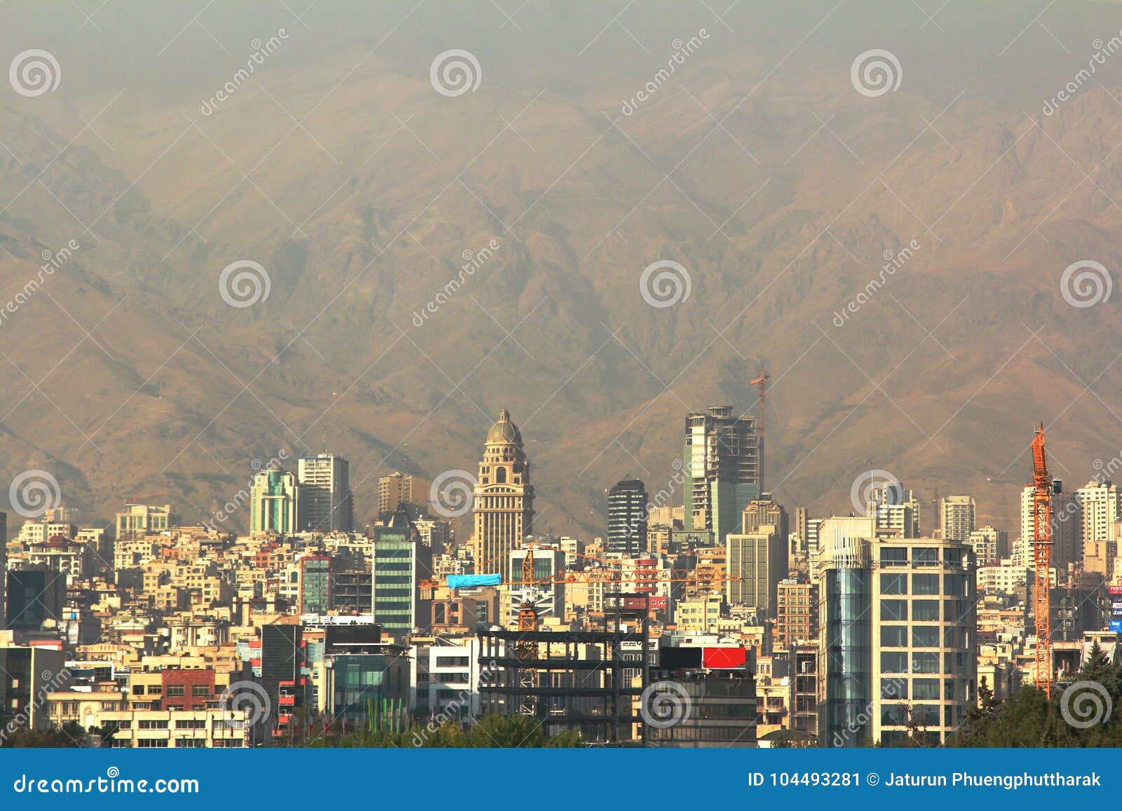 The Panoramic View of Tehran , Iran Editorial Photo - Image of islamic ...
