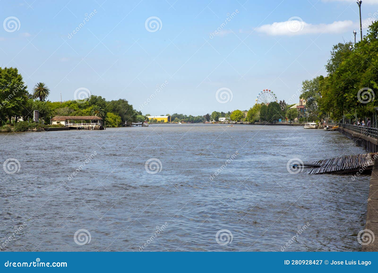 Panoramic View of Tiger River Buenos Aires, Argentina Stock Image ...