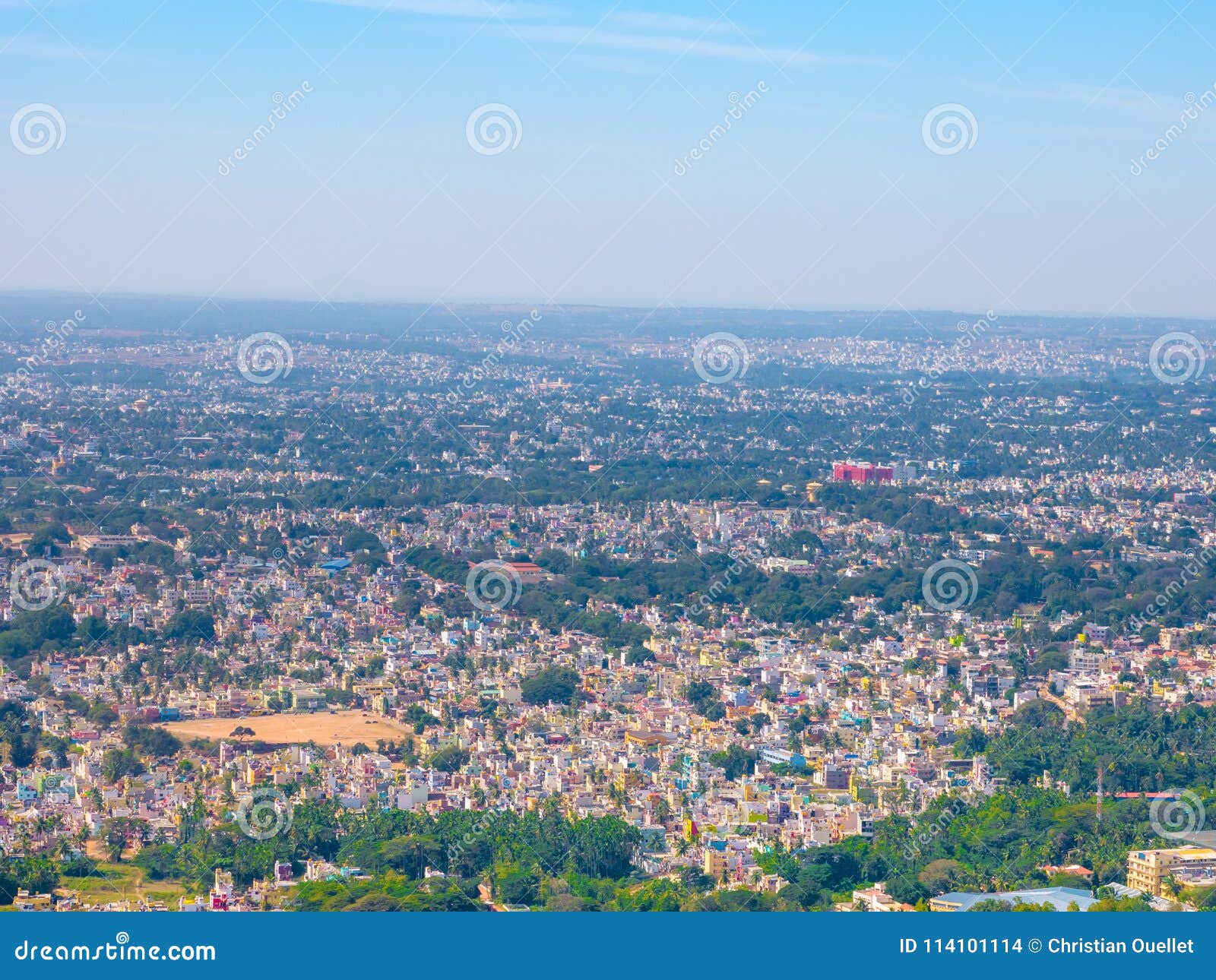 Panoramic View To the City of Mysore, India Stock Photo - Image of ...