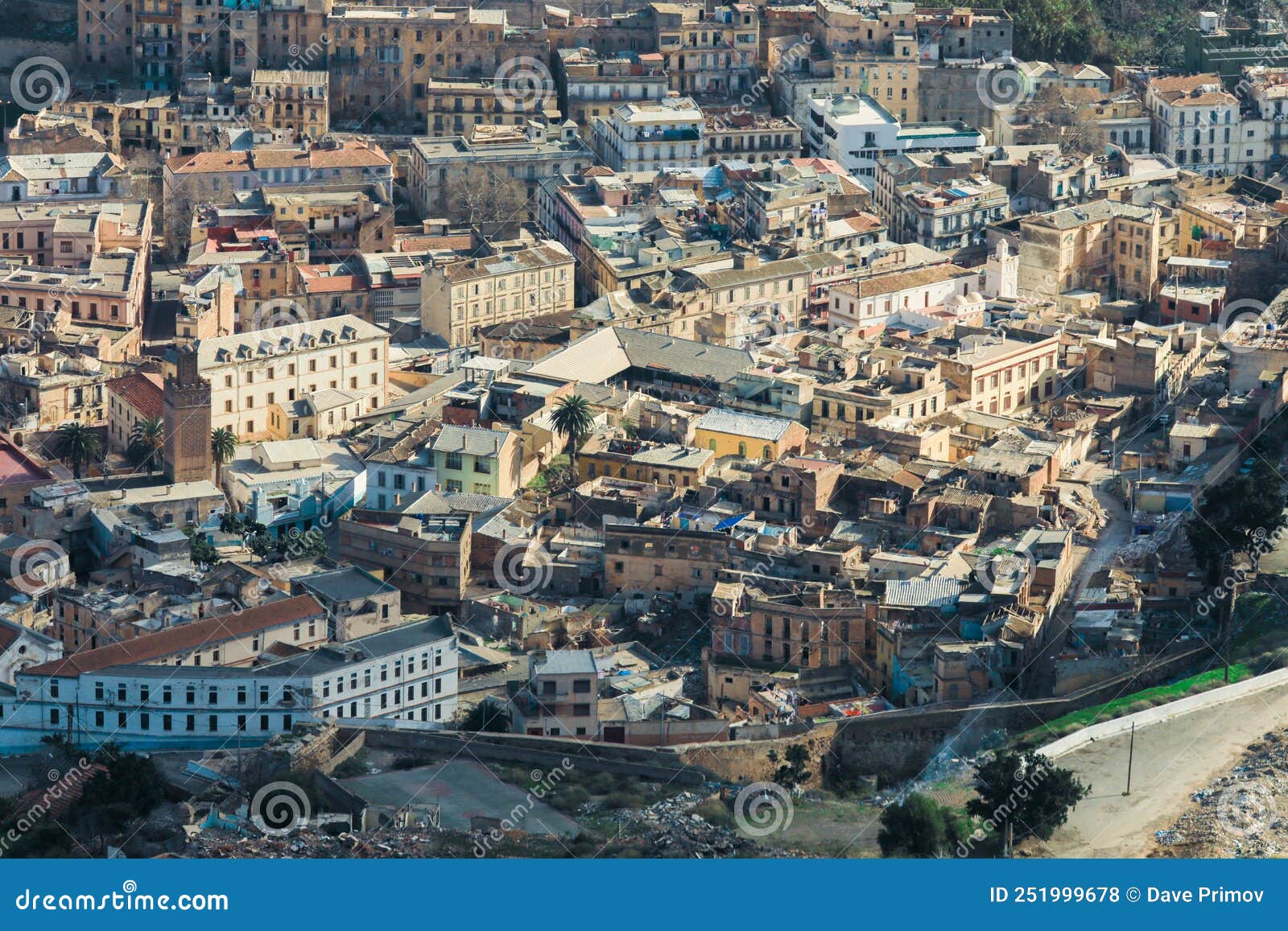 Panoramic View To the Roofs of Oran Old Town Stock Photo - Image of ...