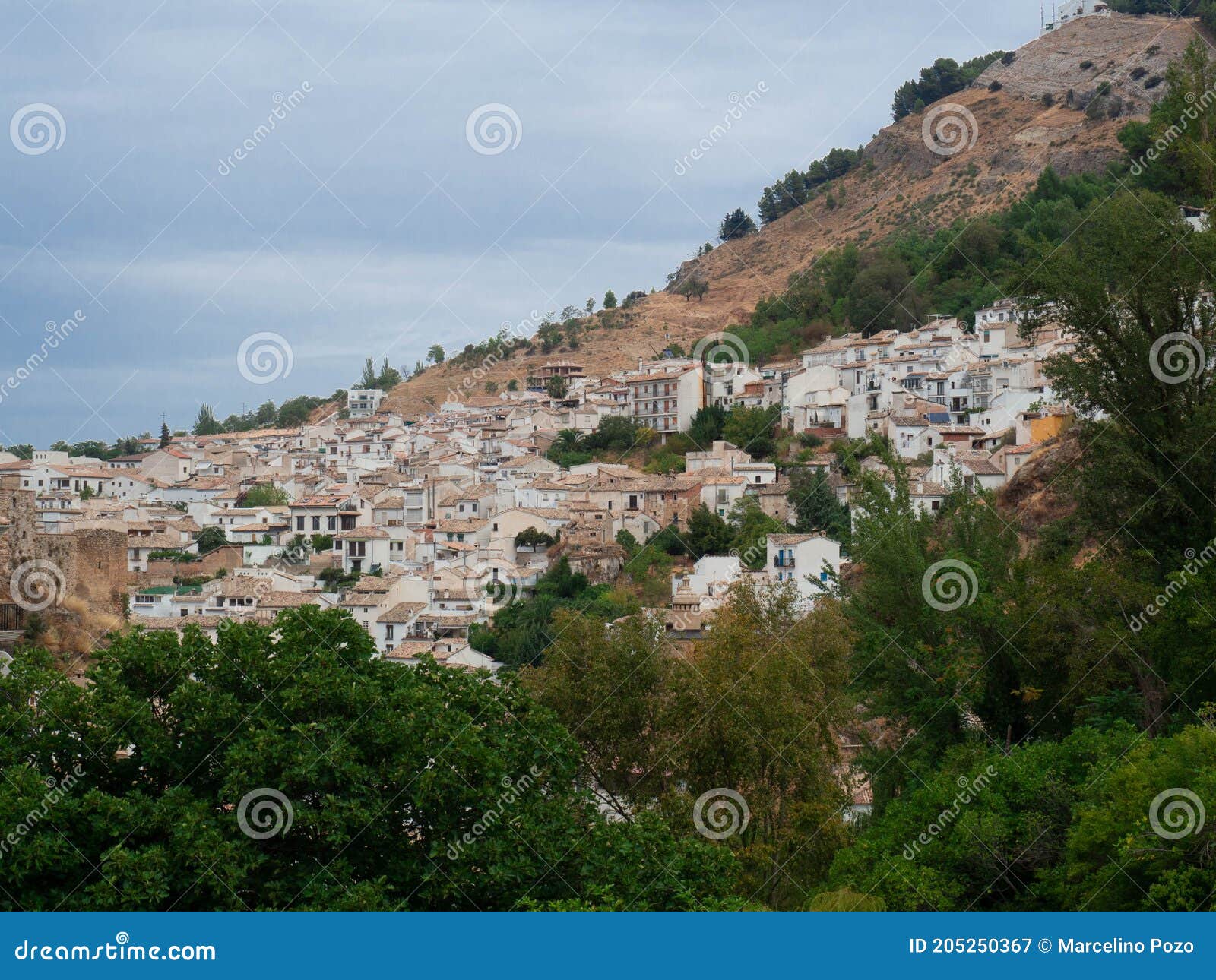 Panoramic View of the Town of Cazorla Stock Image - Image of white ...