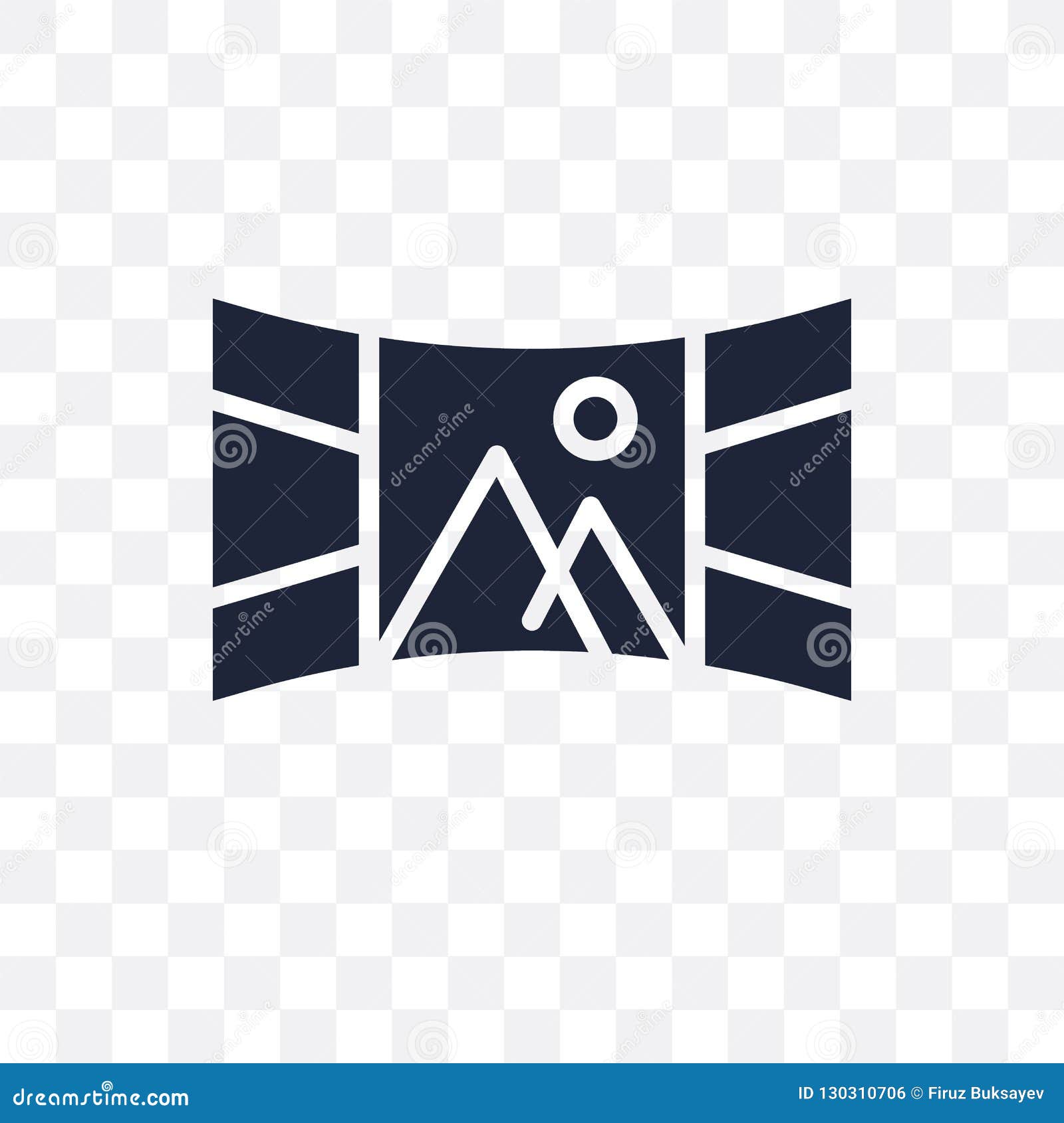 Panoramic View Transparent Icon. Panoramic View Symbol Design Fr Stock ...