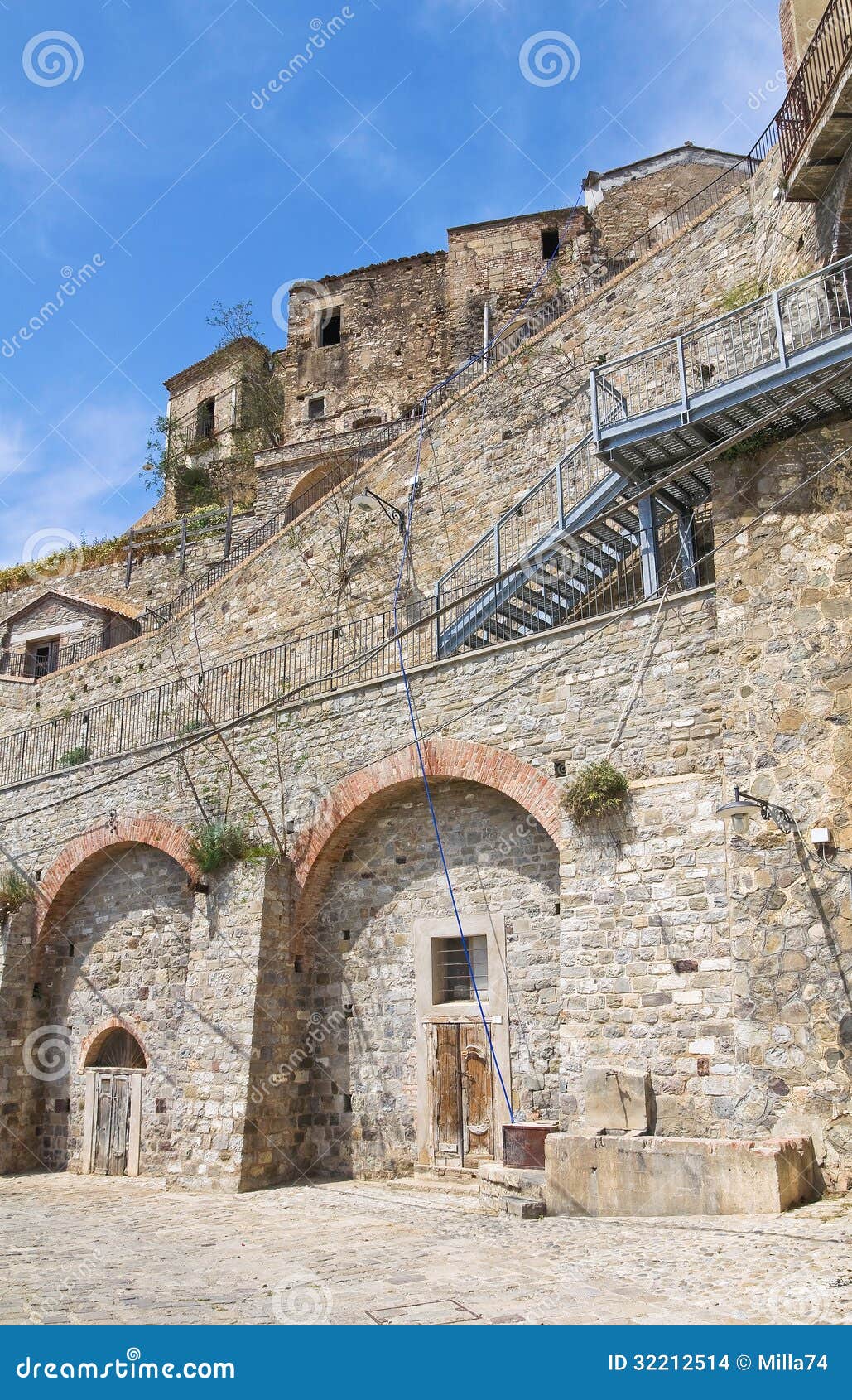 Panoramic View of Tursi. Basilicata. Italy. Stock Photo - Image of ...
