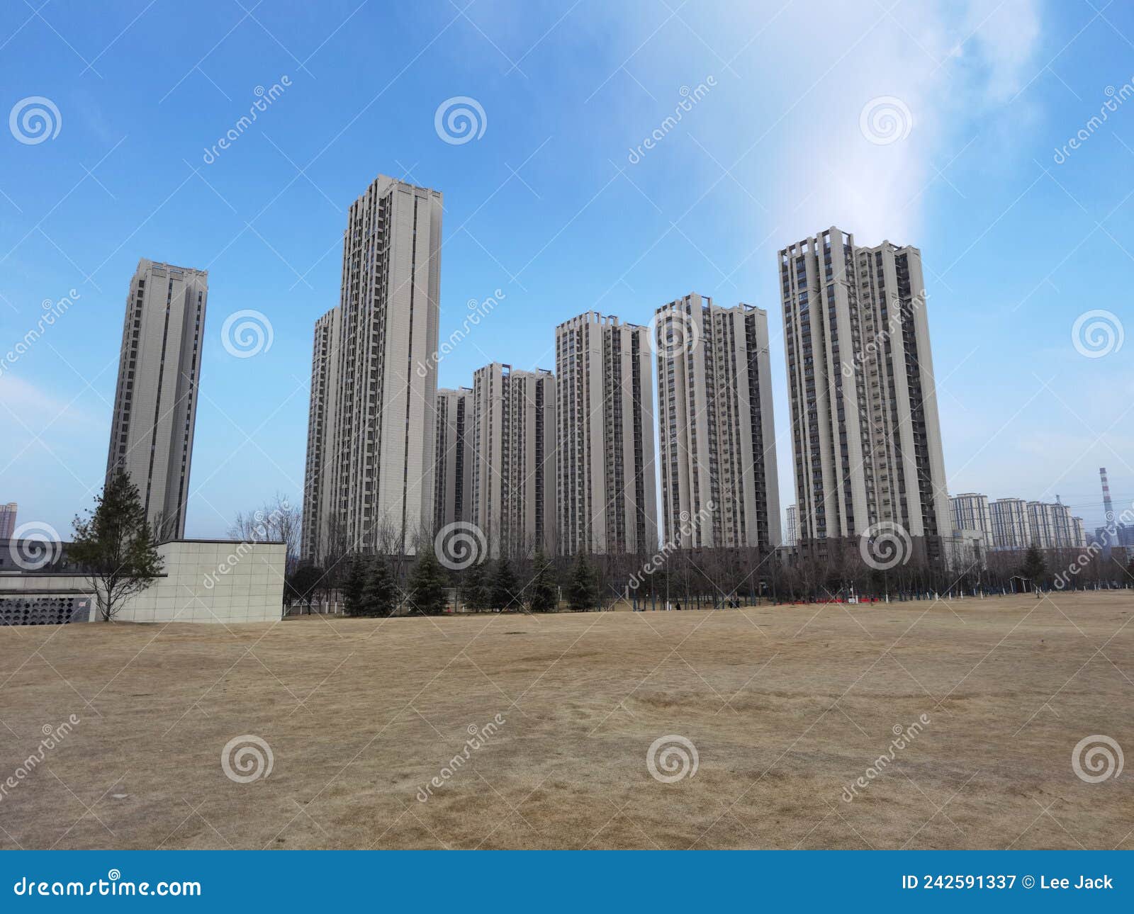 Panoramic View of Xi`an Urban Complex Stock Image - Image of ...