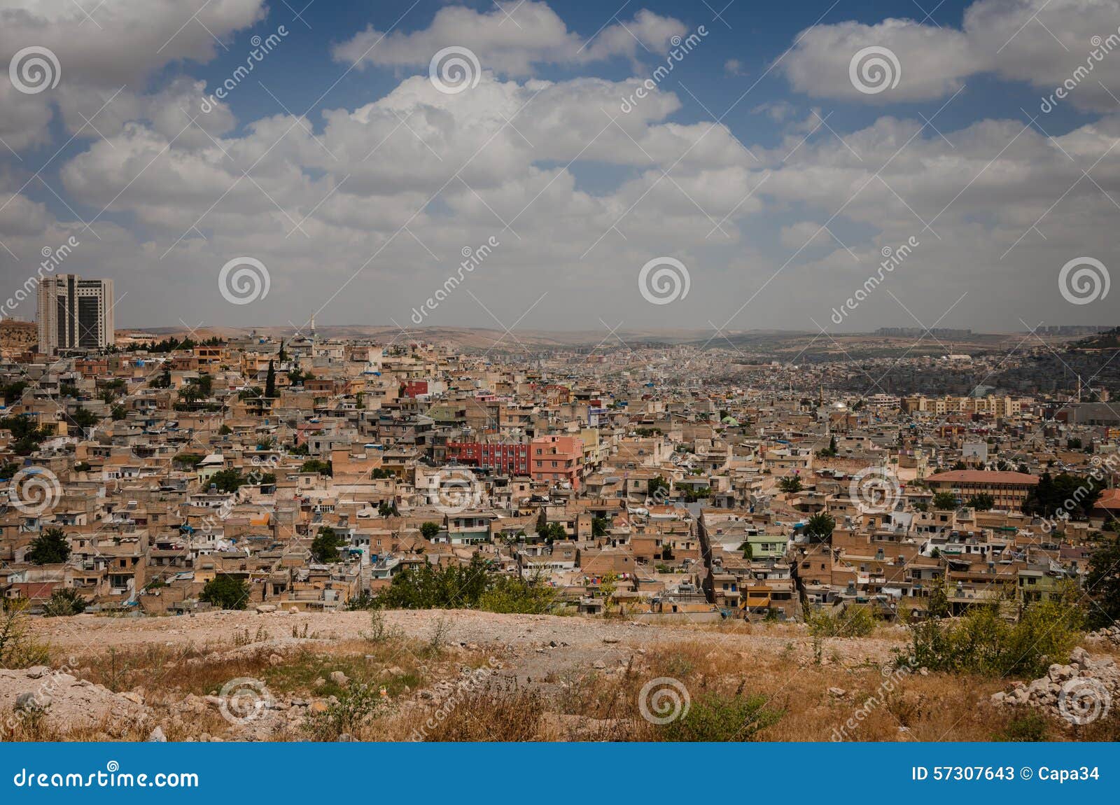 Panoramic View of Urfa City Editorial Stock Photo - Image of definition ...
