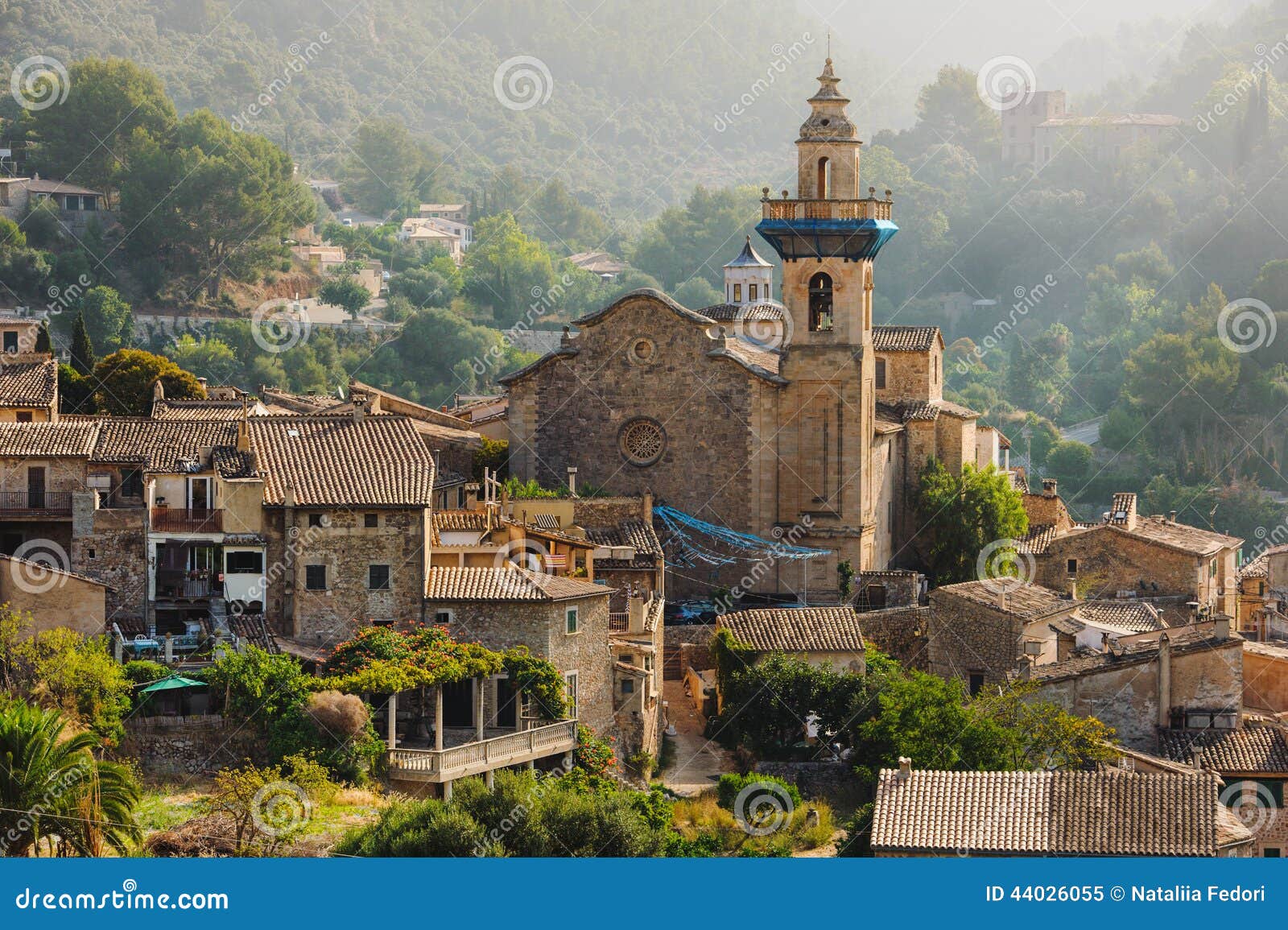 Panoramic View of Valdemossa in Majorka Stock Image - Image of mallorca ...
