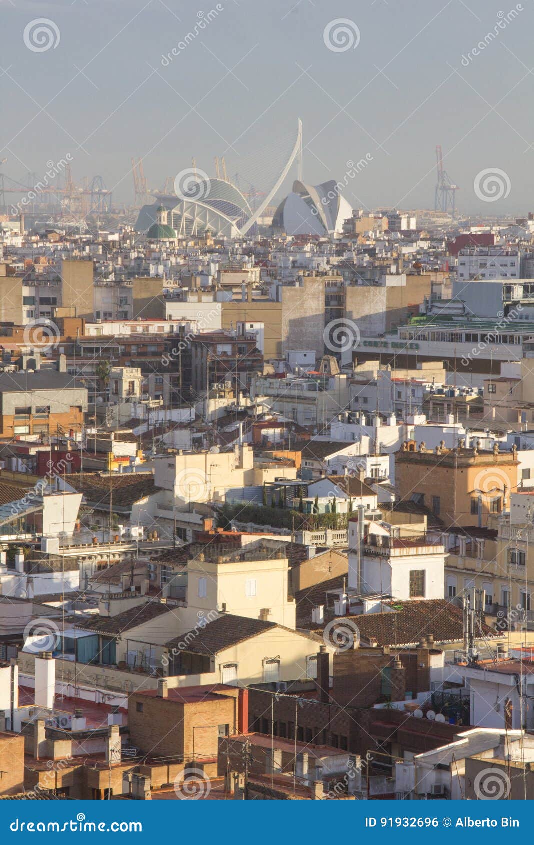 Panoramic View of Valencia, Spain Editorial Photo - Image of cityscape ...
