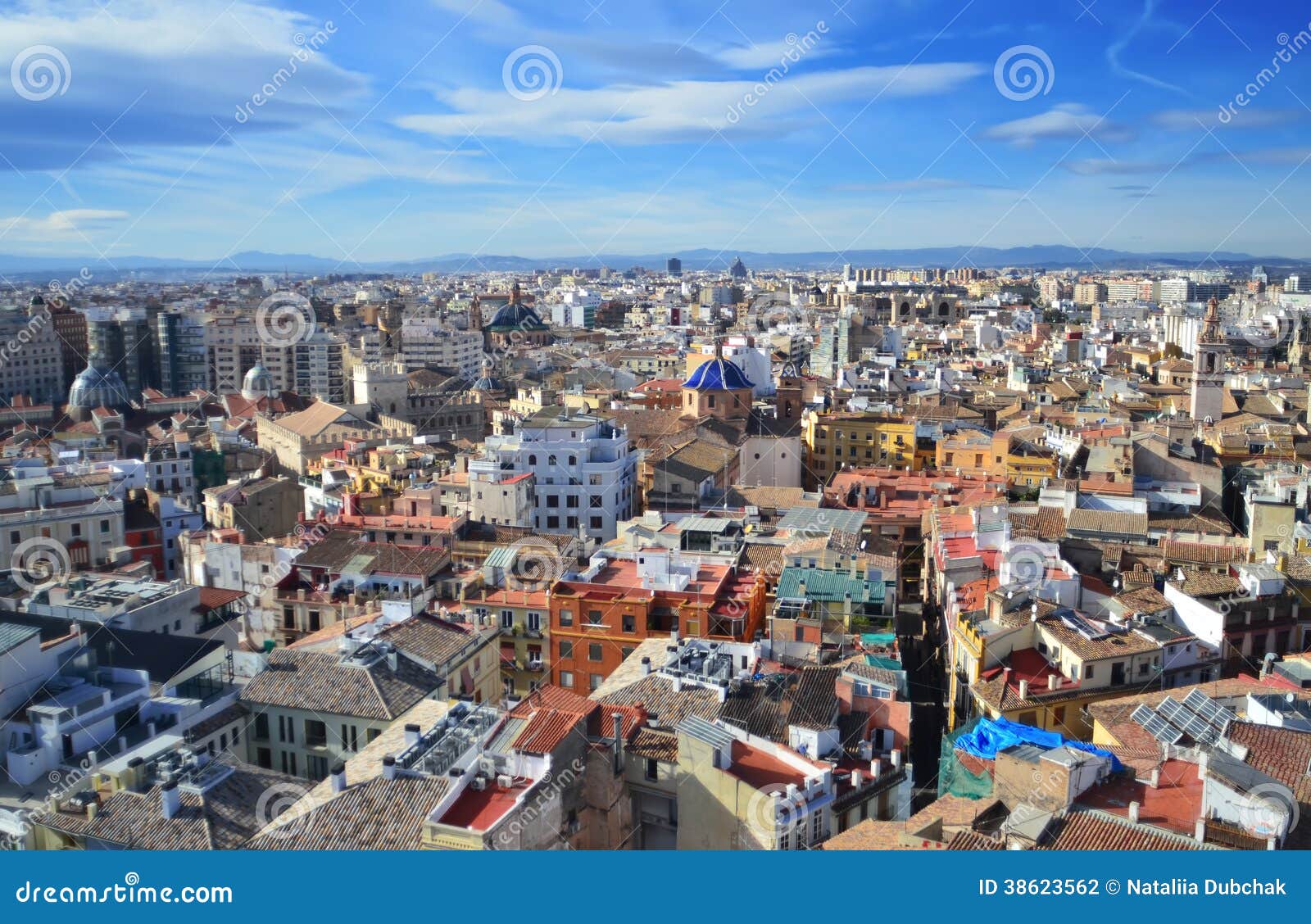 Panoramic View of Valencia, Spain Stock Photo - Image of property ...