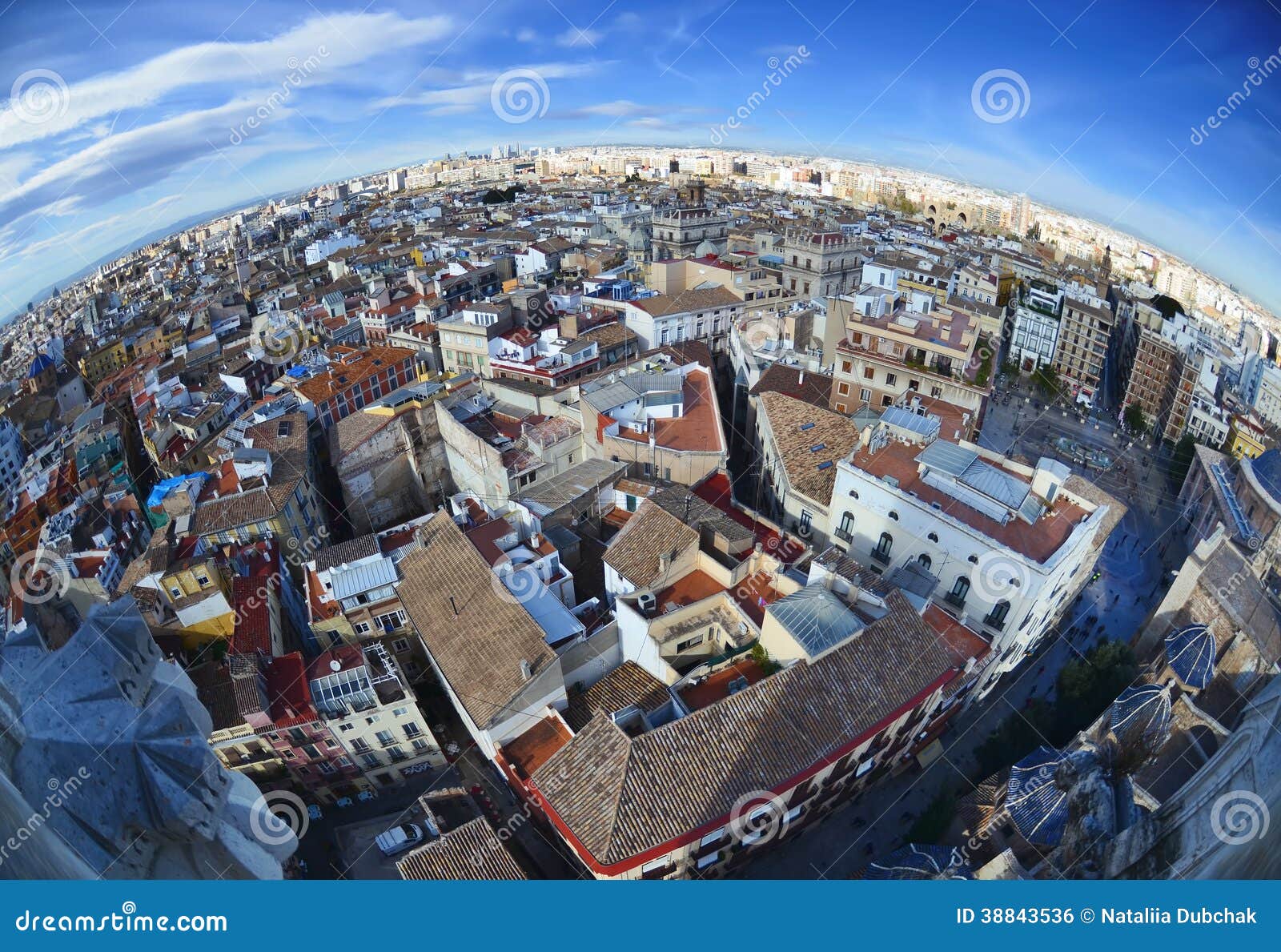 Panoramic View of Valencia, Spain Stock Photo - Image of house ...