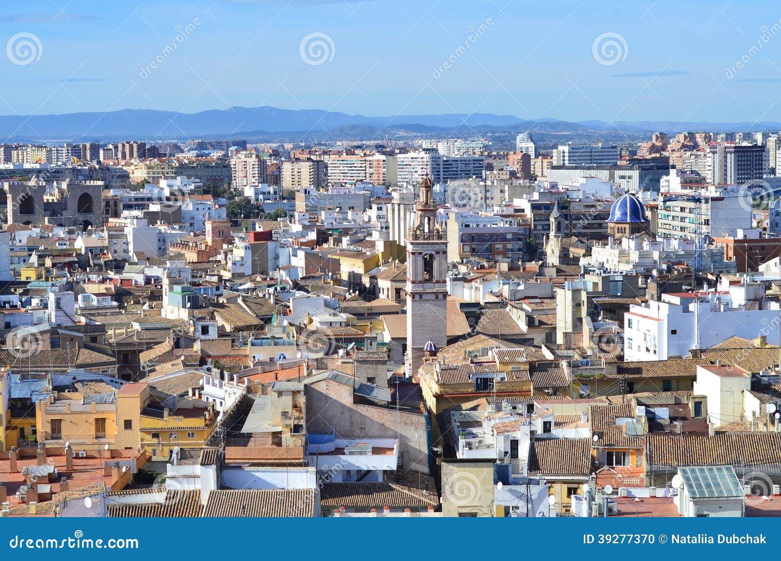 Panoramic View of Valencia, Spain Stock Photo - Image of province, city ...
