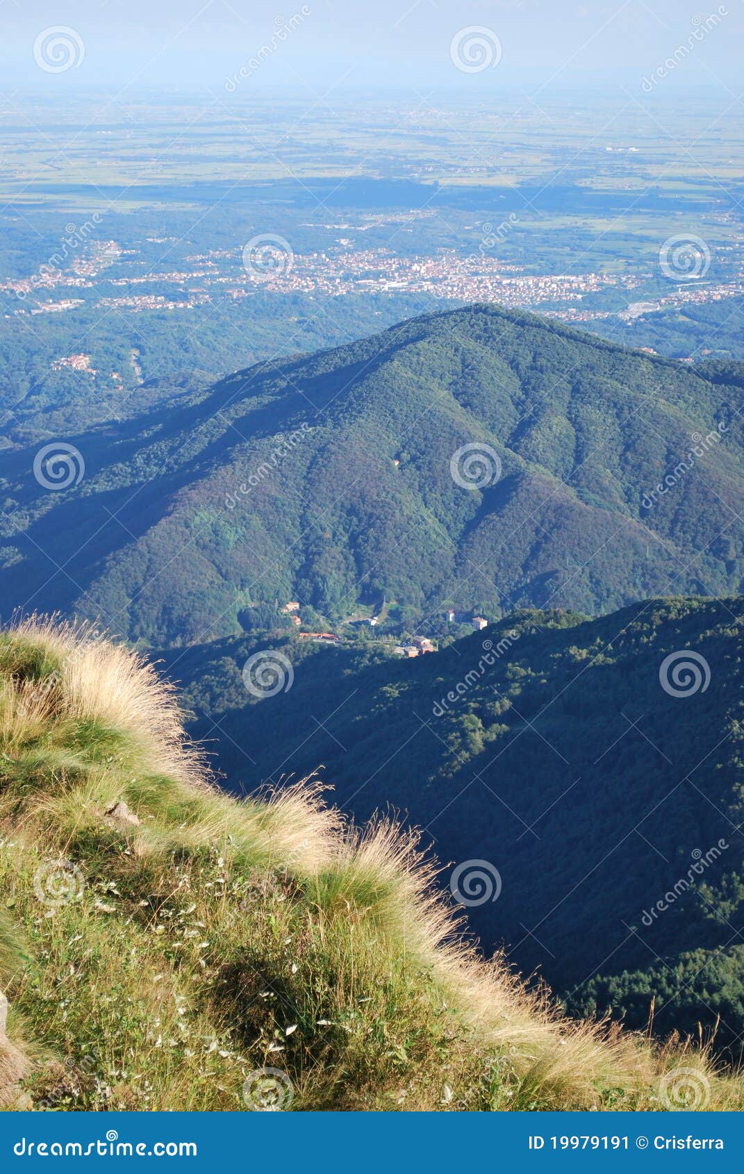 Panoramic View on the Valley Stock Image - Image of environment, cloud ...