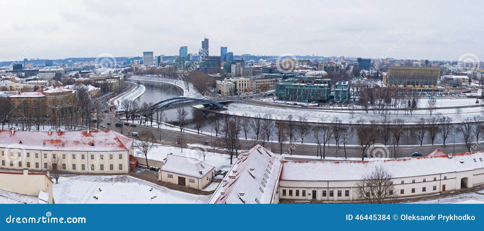Panoramic View of Vilnius City, Lithuania Stock Photo - Image of ...