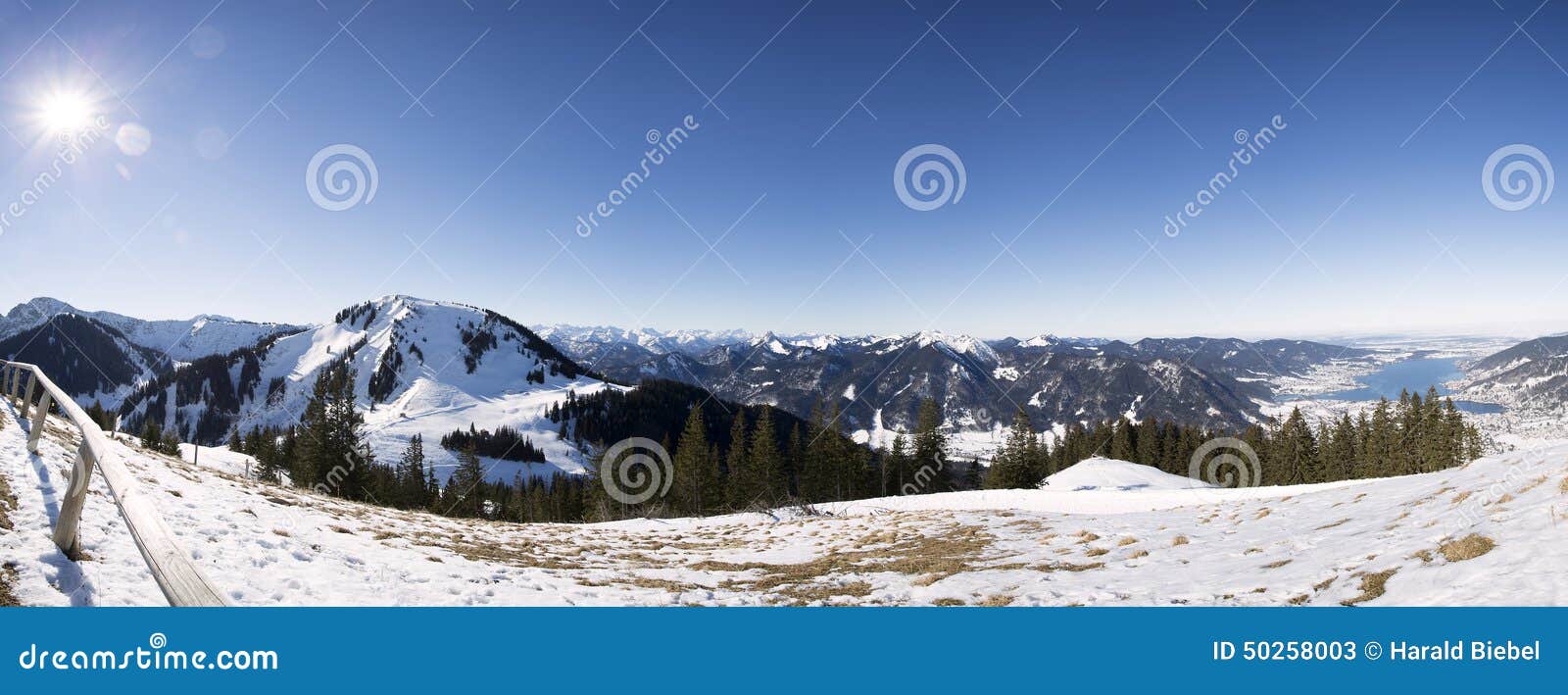 Panoramic View from Wallberg Mountain, Germany Stock Image - Image of ...