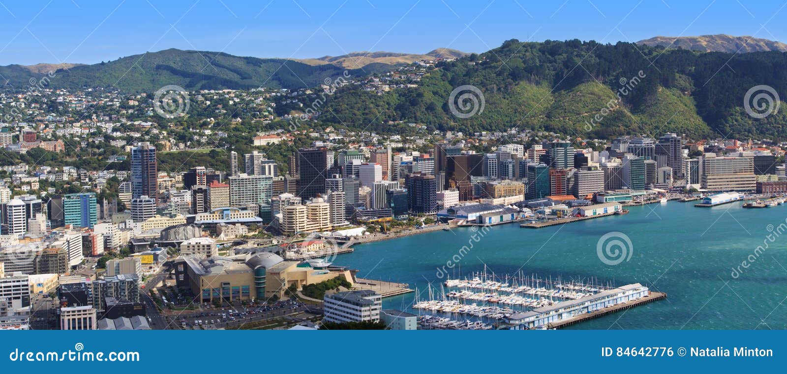 Panoramic View of Wellington Editorial Photo - Image of building, view ...