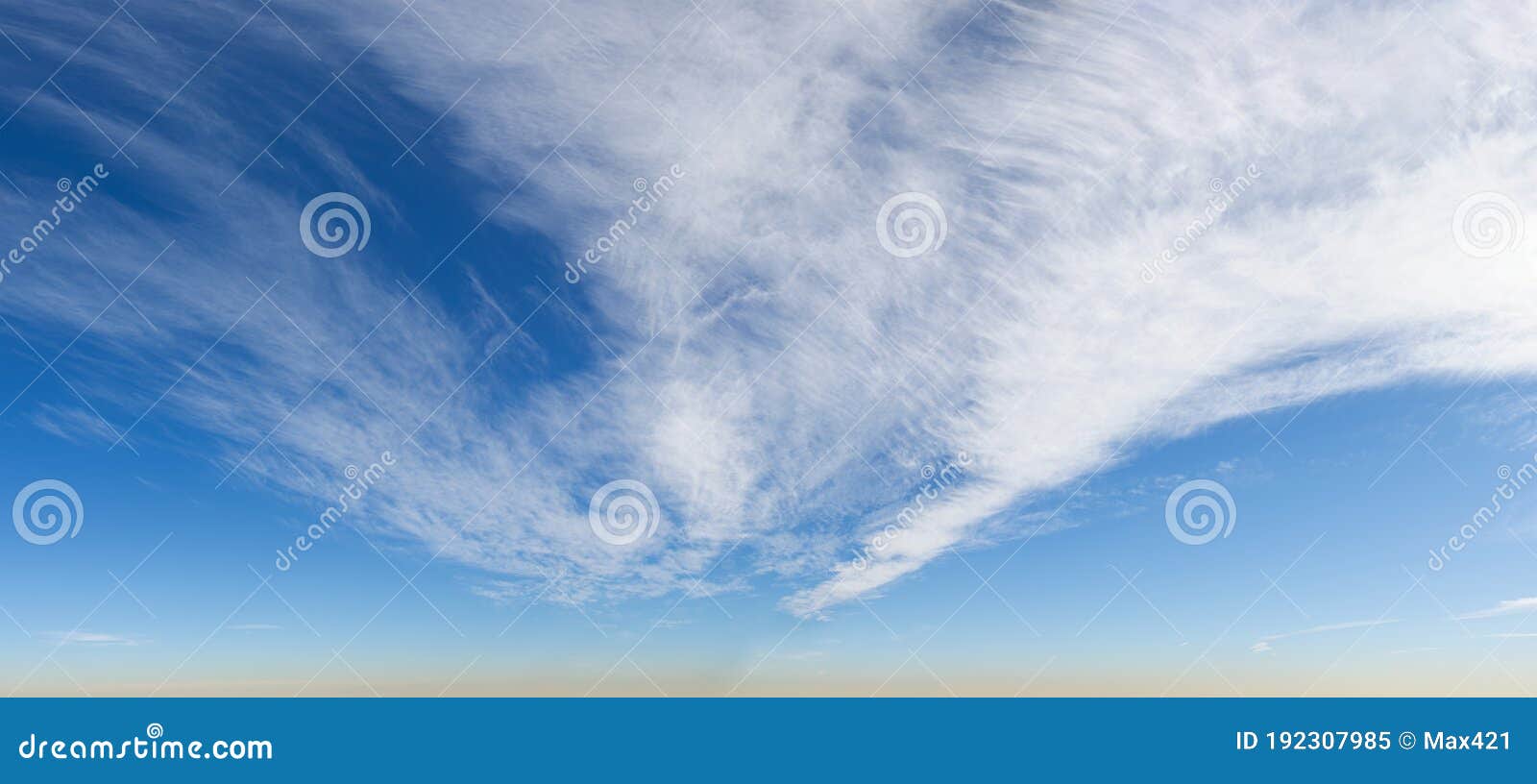 Windswept Vector Clouds Panorama Stock Image - Image of vector ...