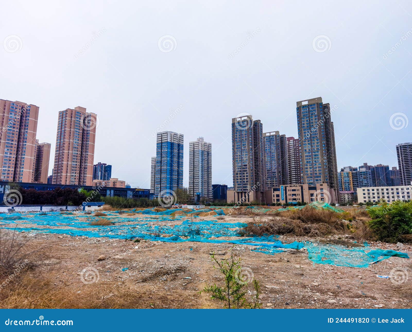 Panoramic View of Xi`an Urban Complex Editorial Image - Image of ...