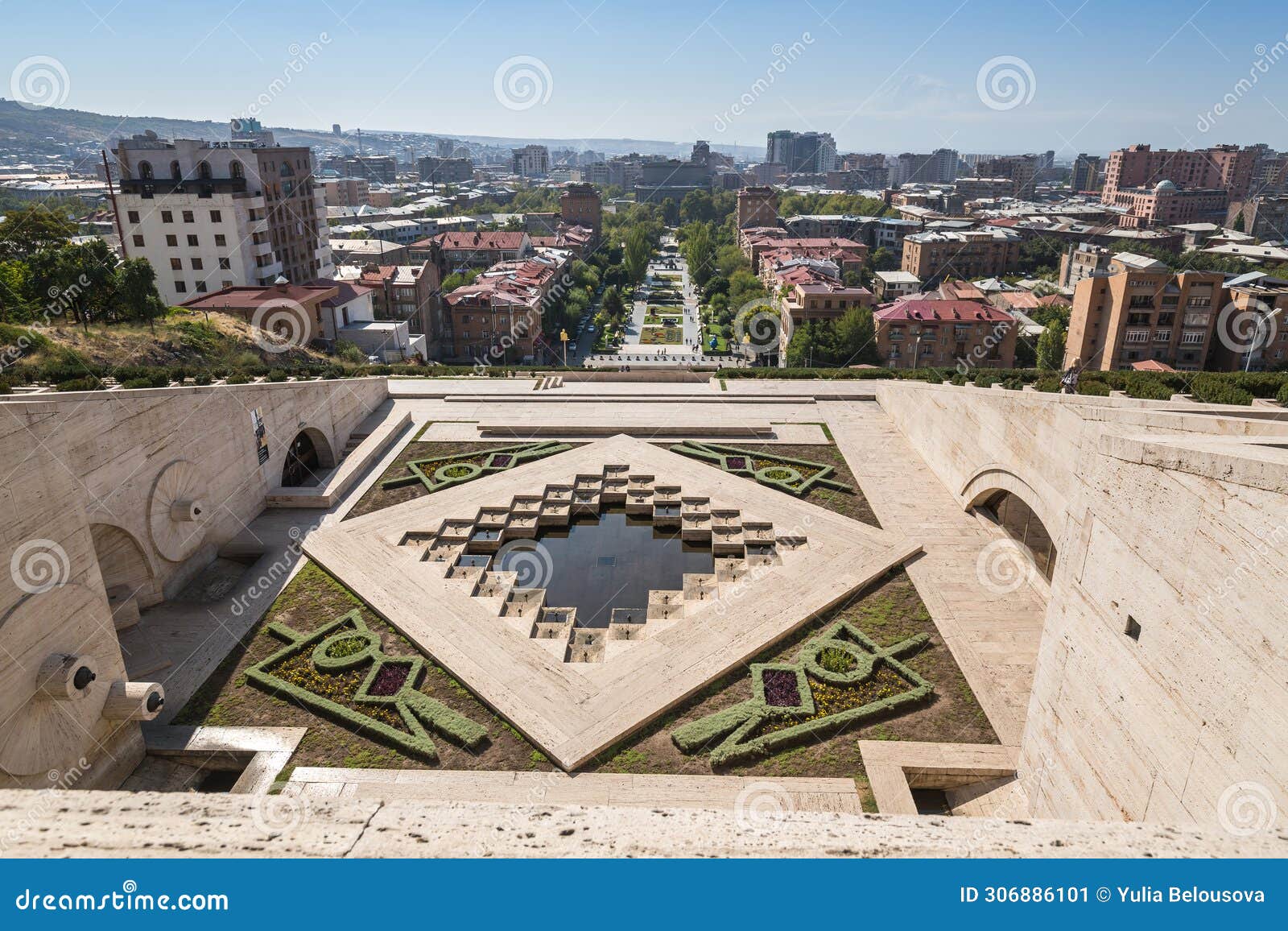 Panoramic View of Yerevan from the Cascade Building Editorial Photo ...
