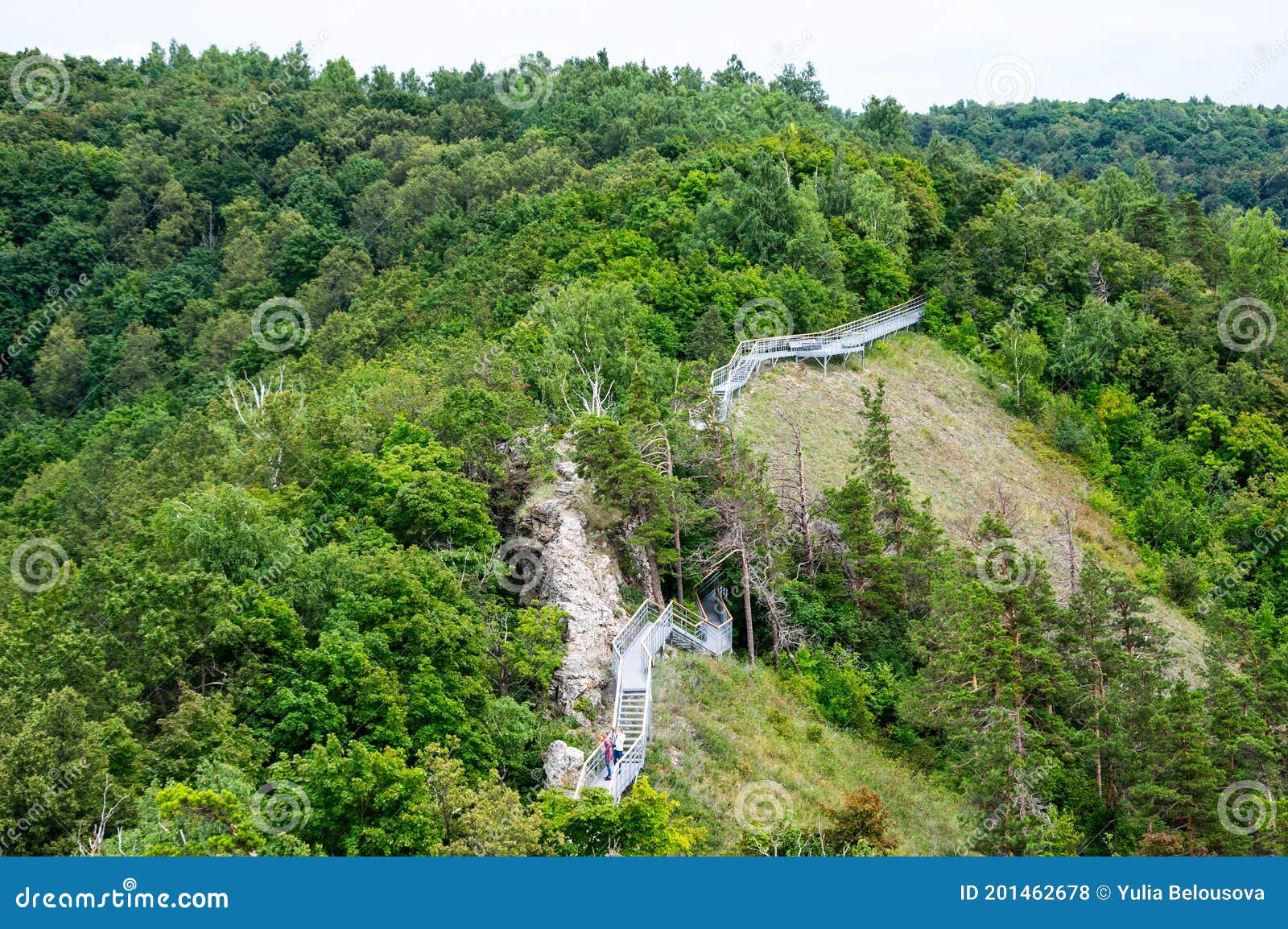 Panoramic View of Zhiguli Mountains Stock Photo - Image of mountain ...
