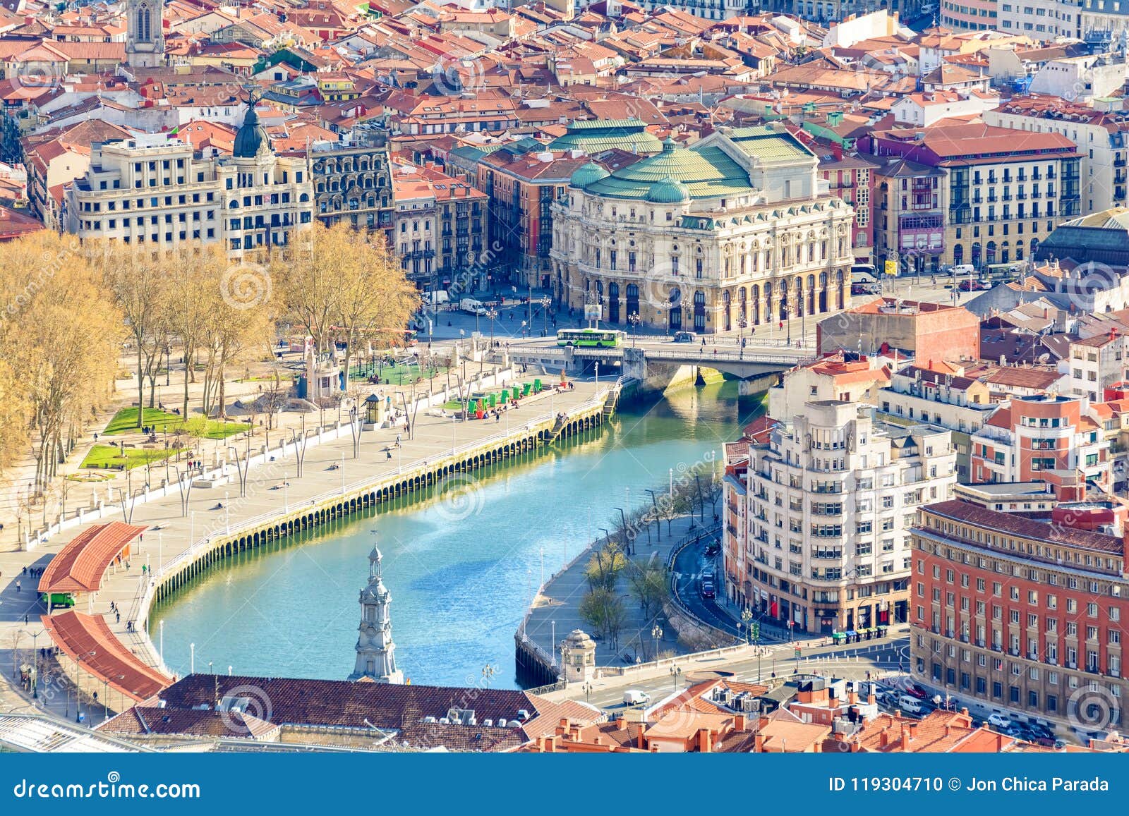 Panoramic Views of Bilbao Old Town, Spain Editorial Image - Image of ...