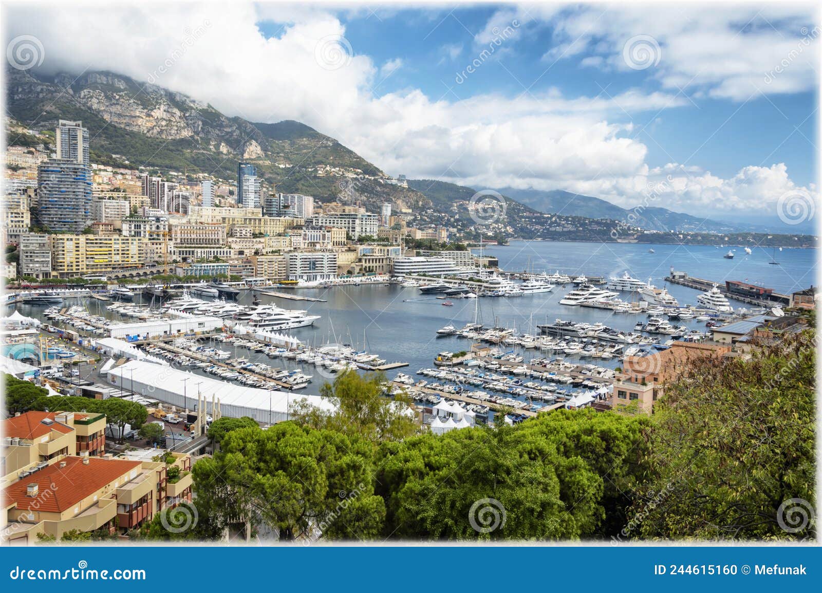 Panoramic views in Monaco stock photo. Image of tourism - 244615160