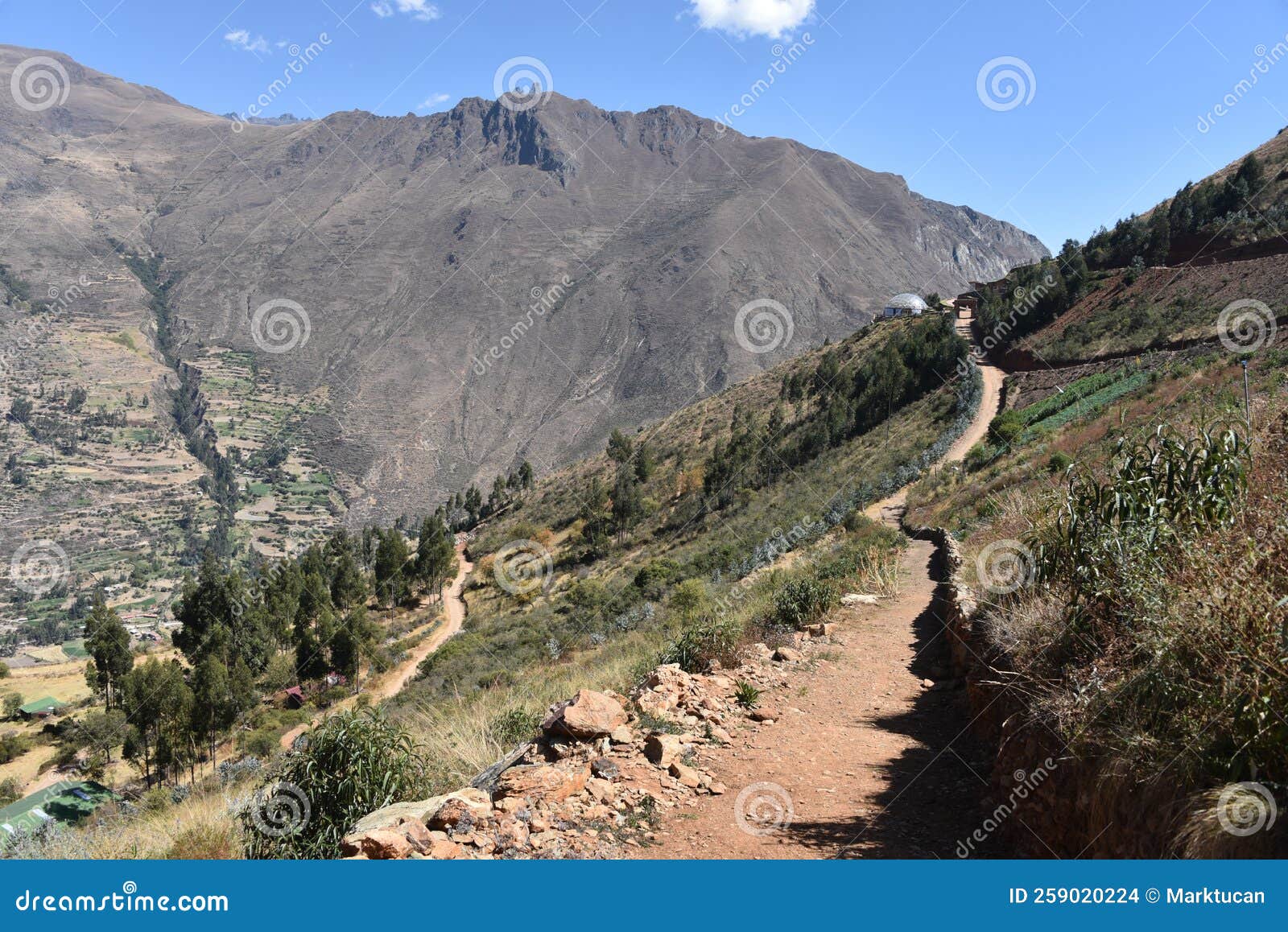 Panoramic Views of the Sacred Valley of the Incas. Ollantaytambo, Cusco ...