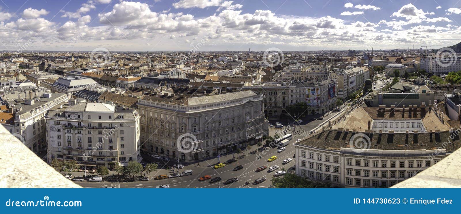 Panoramic Views from the Viewpoint Located in the Dome of St. Stephen`s ...