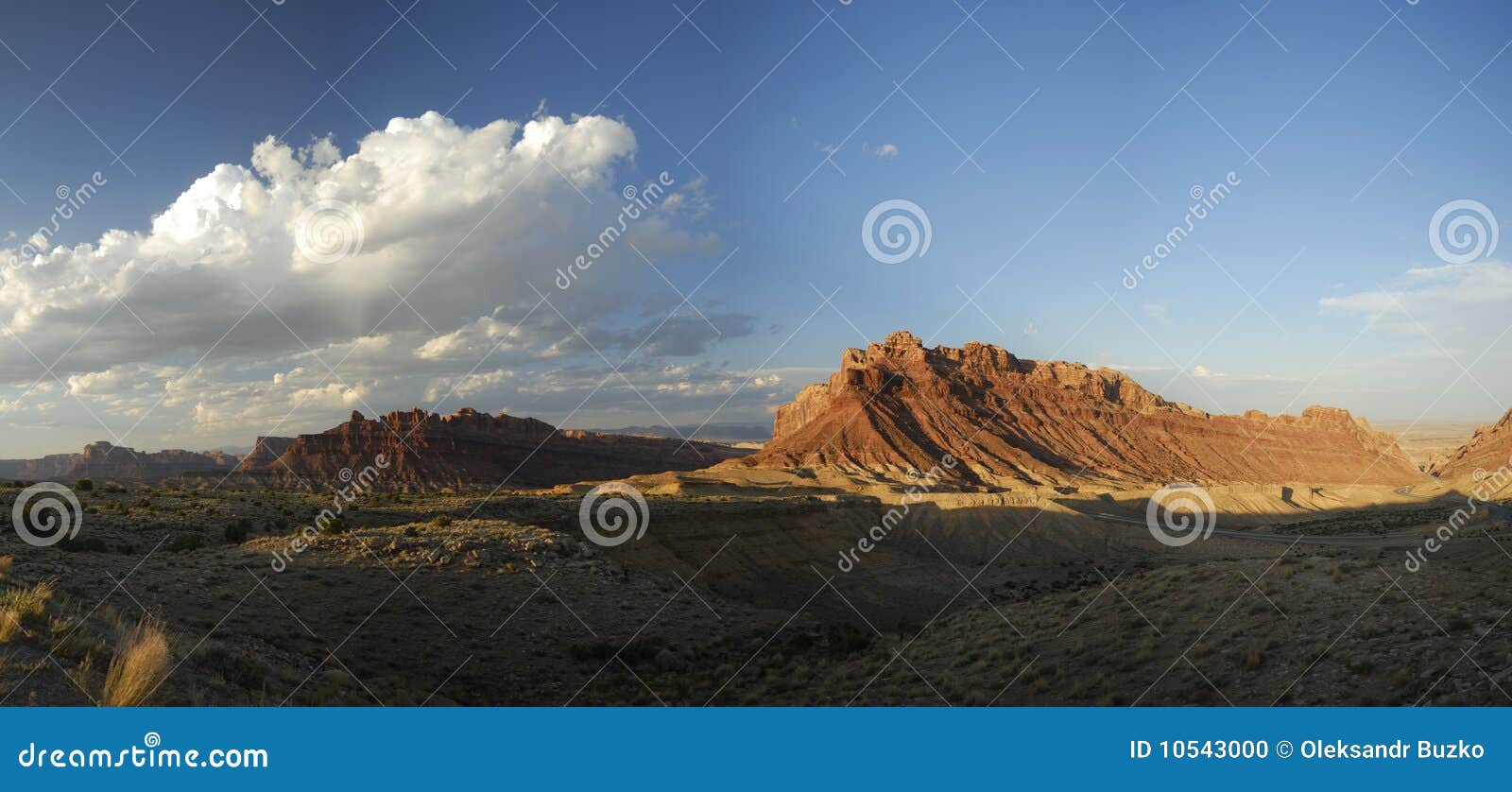 Panoramic Vista in San Rafael Swell in Utah Stock Photo - Image of ...