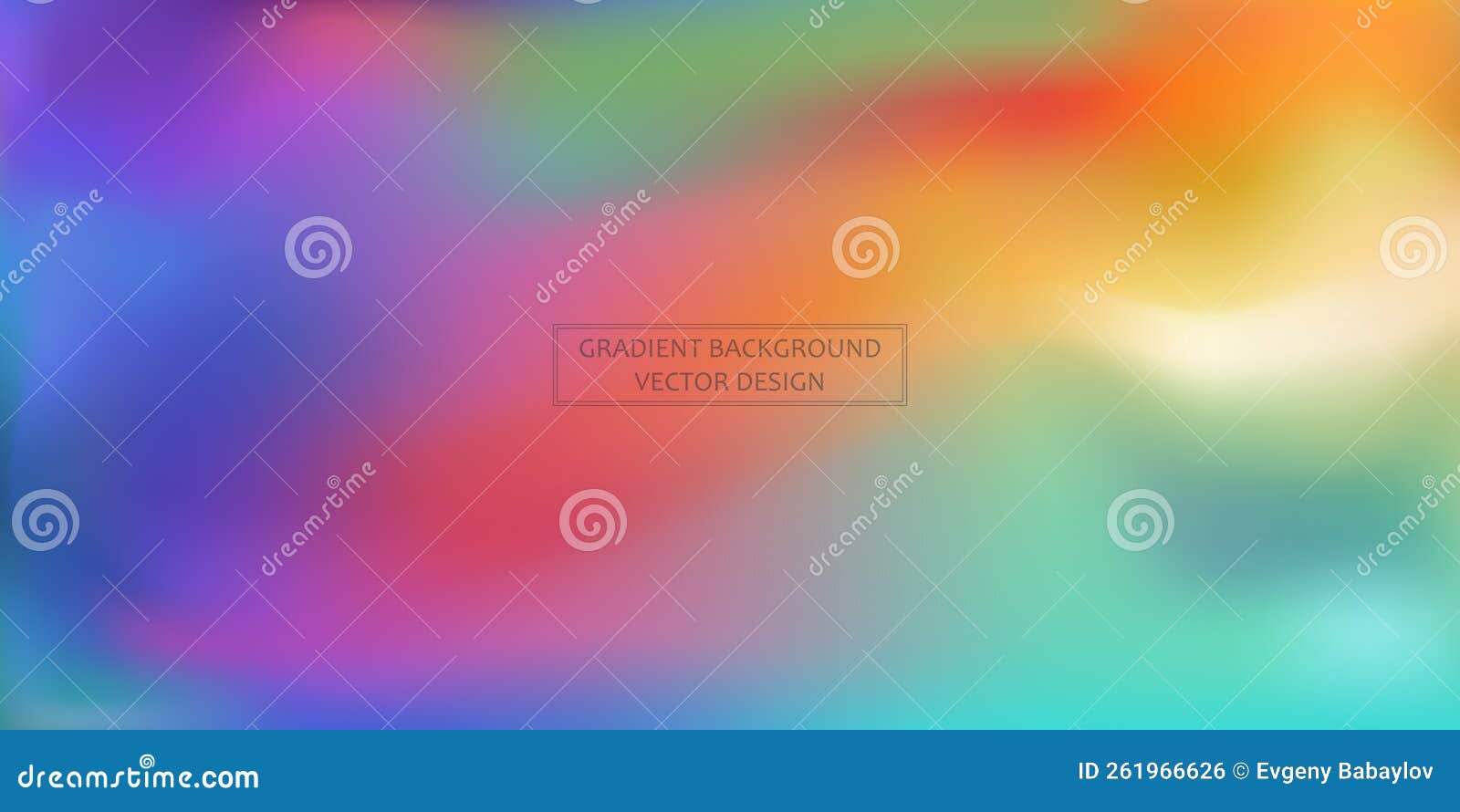 Panoramic Web Template Multicolor Gradient Background, Stylish Design ...