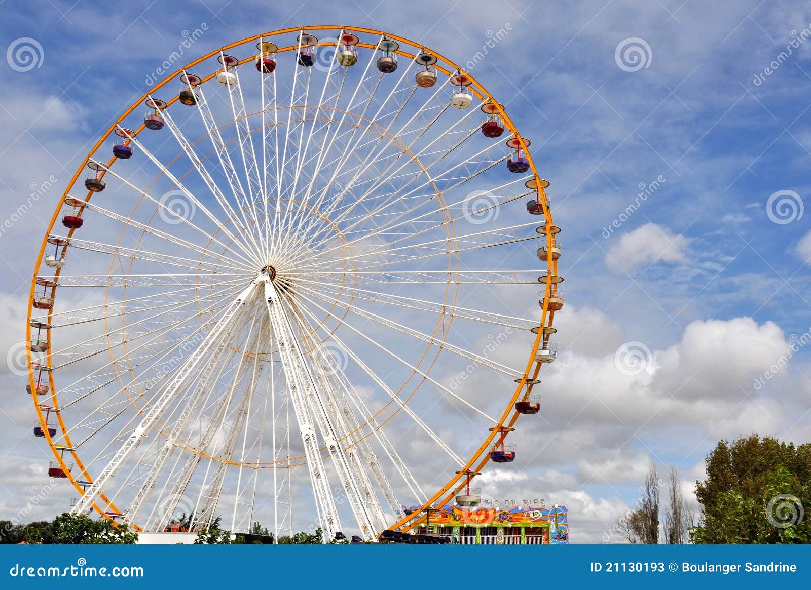 Panoramic Wheel of a Carnival Stock Image - Image of circle, show: 21130193
