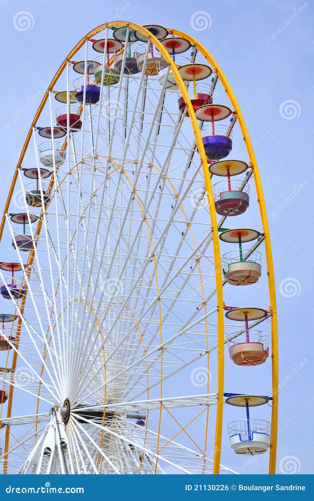 Panoramic Wheel of a Carnival Stock Photo - Image of round, funfair ...