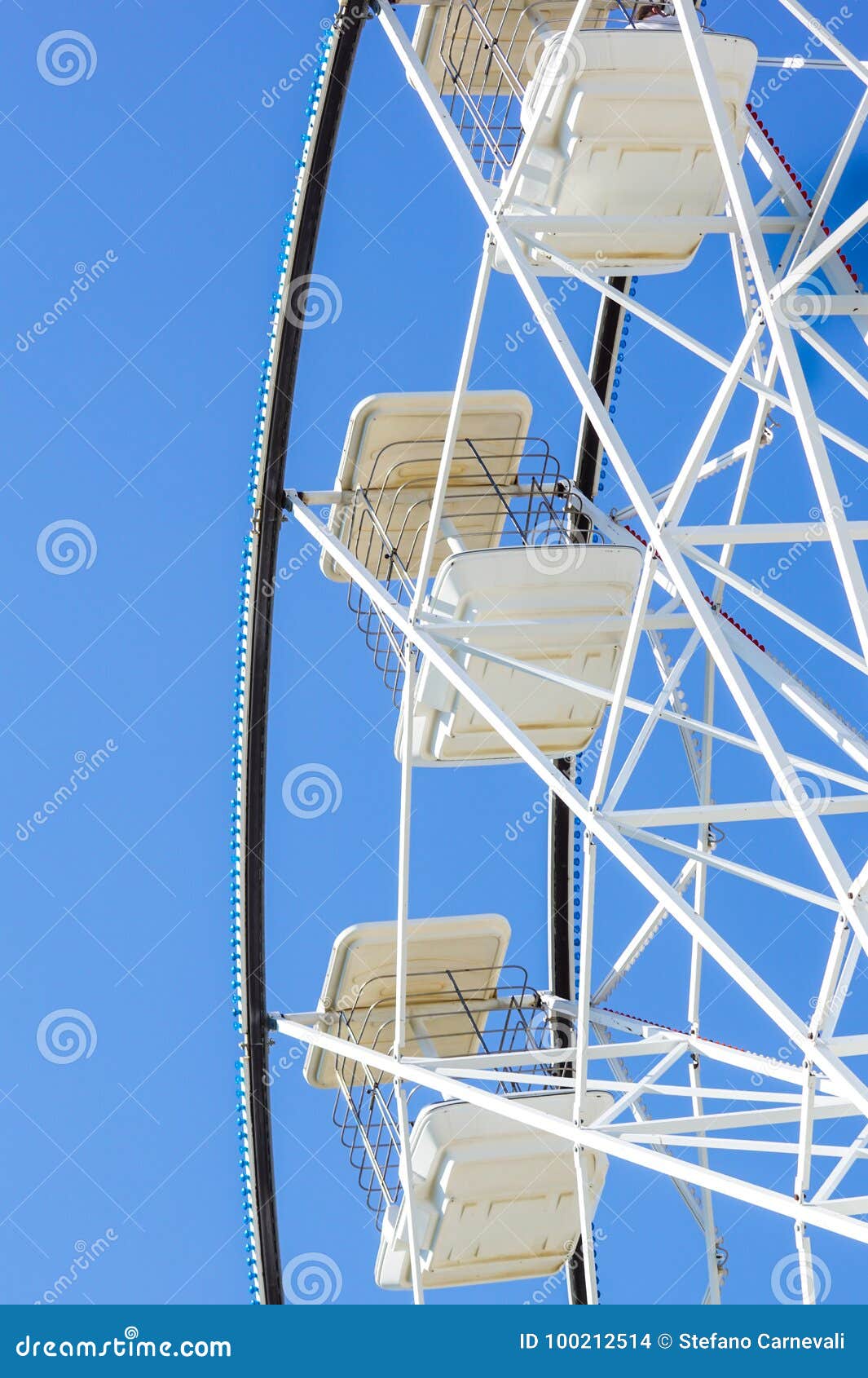 Panoramic Wheel . Underside View of a Ferris Wheel Rotating Downward ...