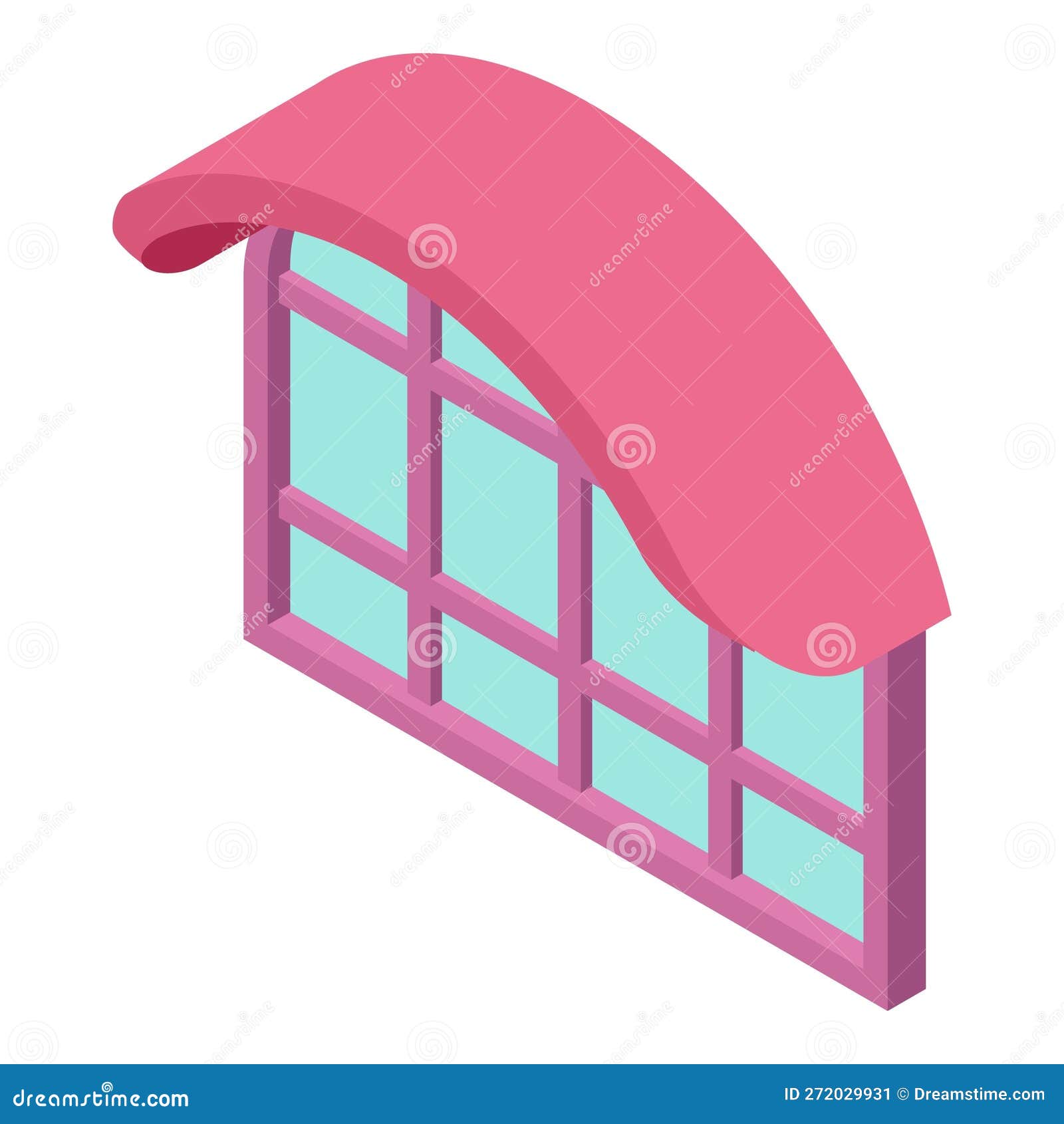 Panoramic Window Icon Isometric Vector. External Panoramic Window with ...