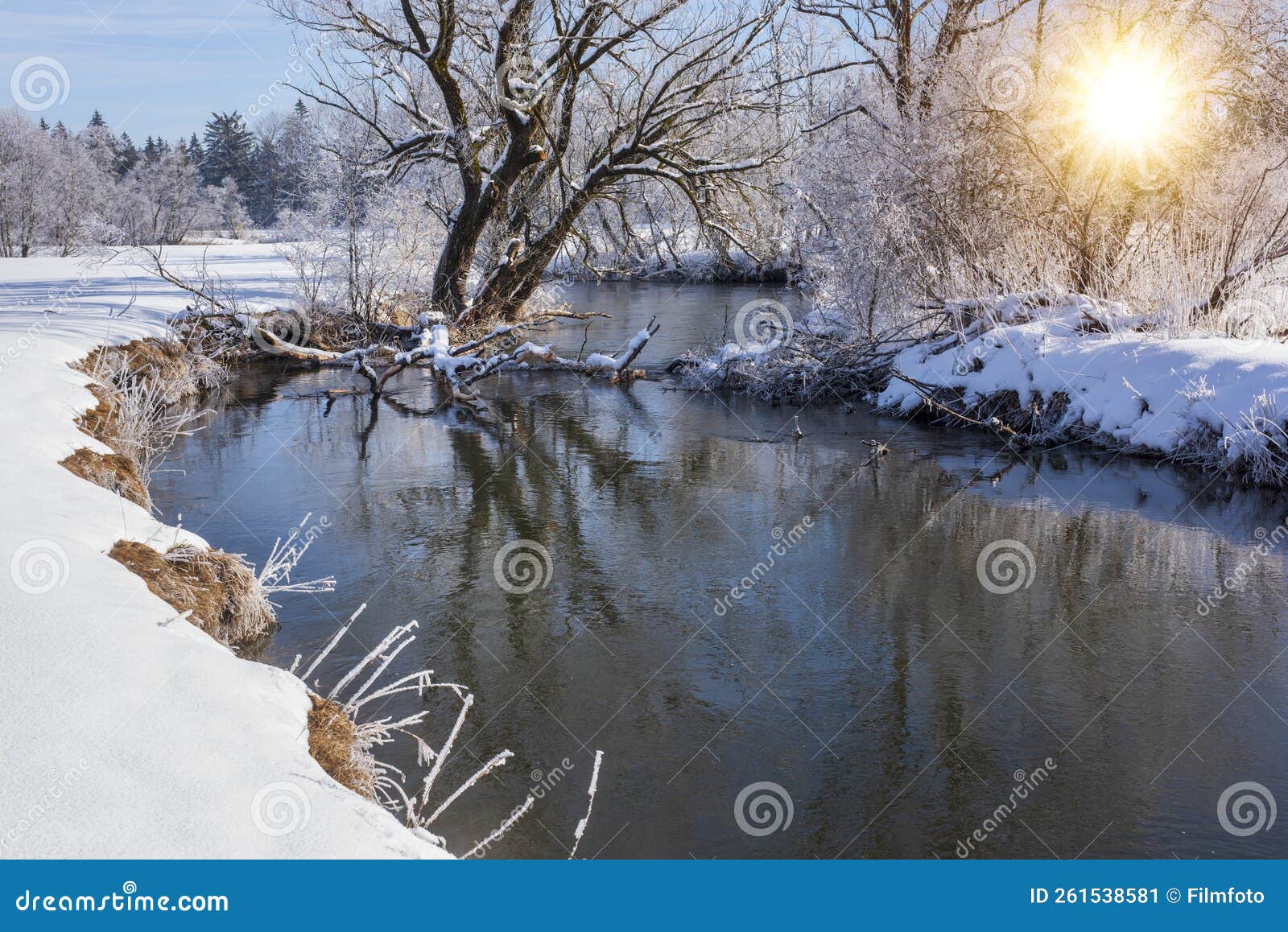 Panoramic Winter Landscape with Mountain Range and Snow Stock Image ...