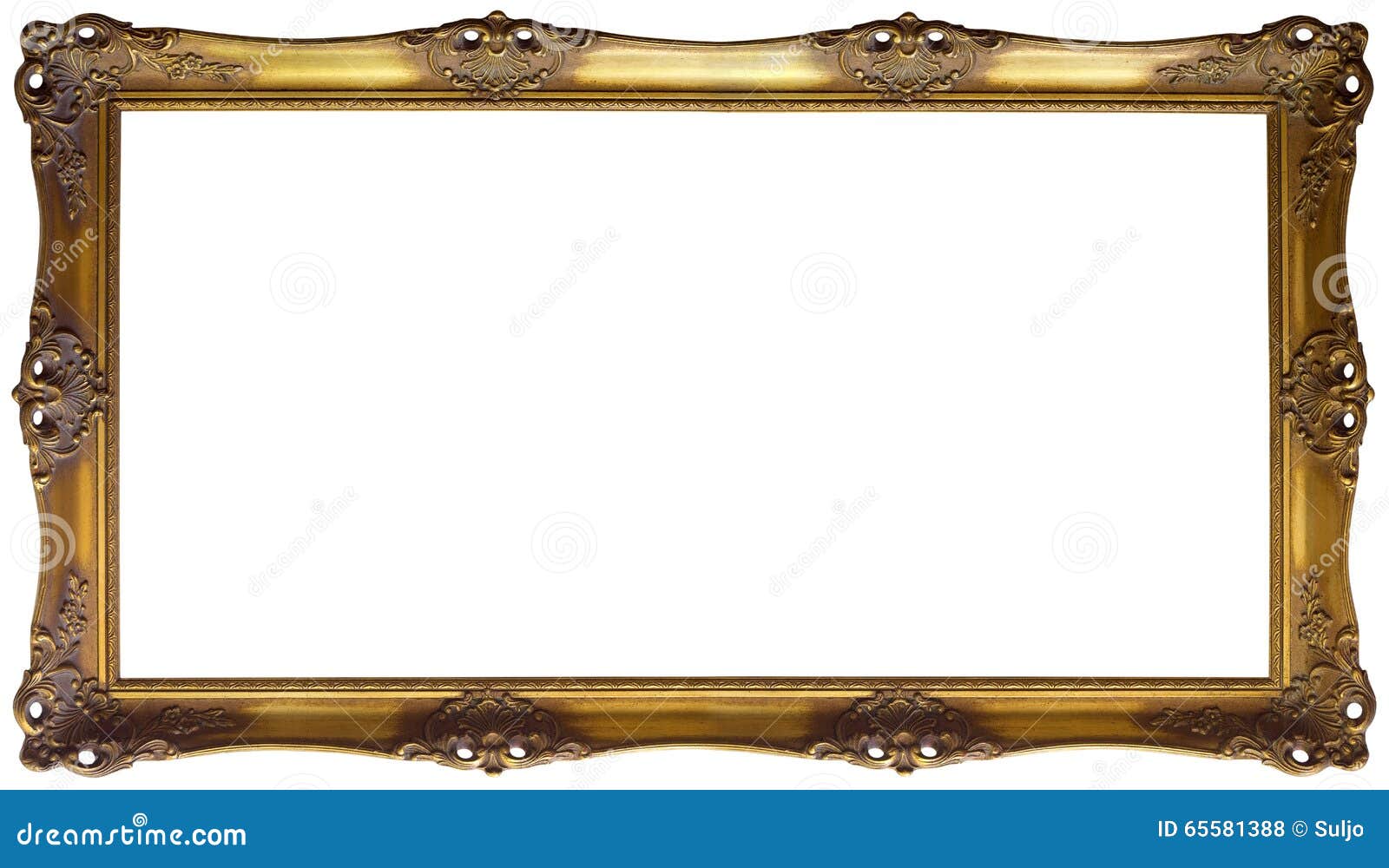 Panoramischer Goldener Rahmen-Ausschnitt Stockfoto - Bild von ...