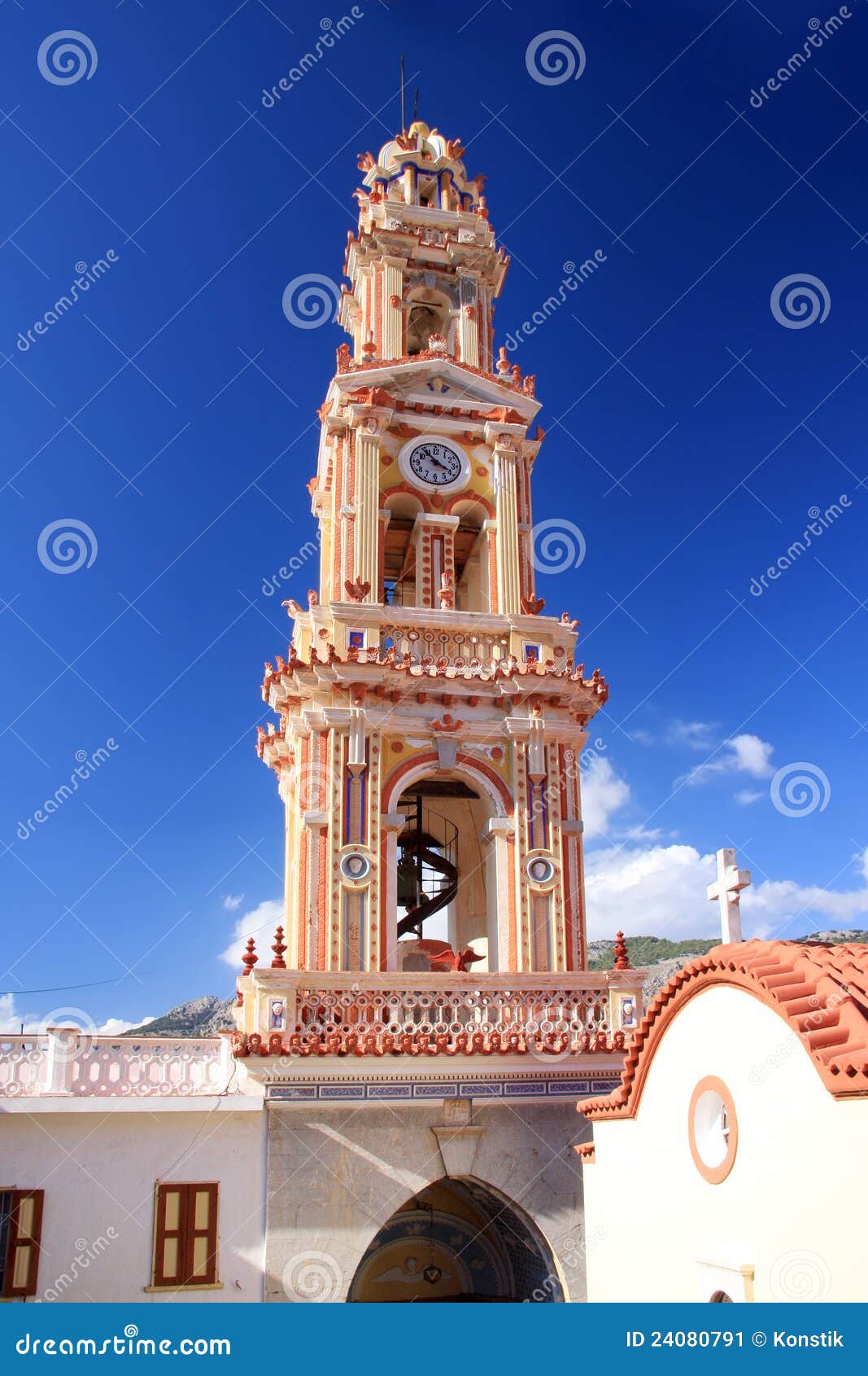 Panormitis Monastery in Symi Island.Close Up Stock Image - Image of ...