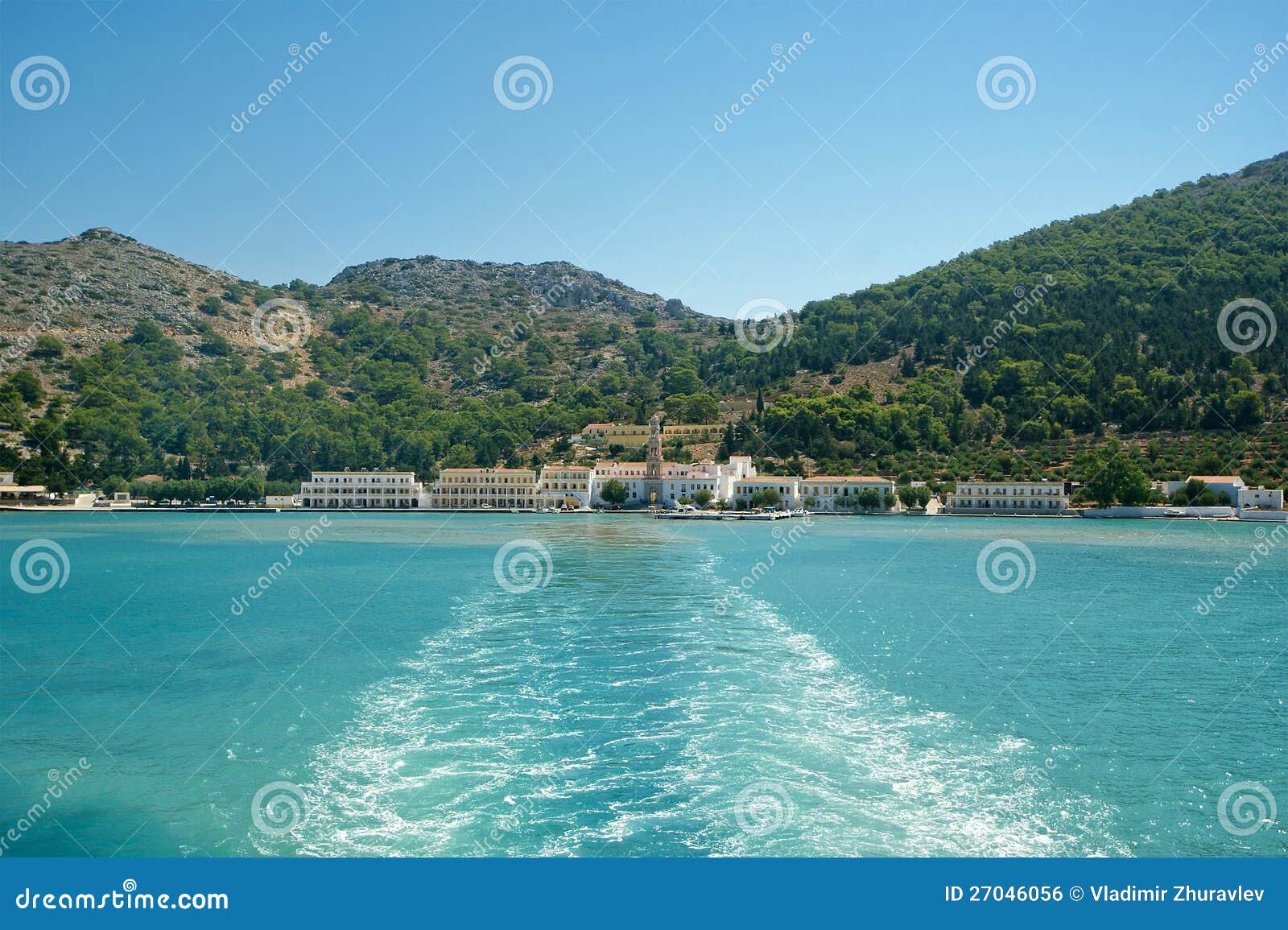 Panormitis Monastery, Symi Island, Greece Stock Photo - Image of greek ...