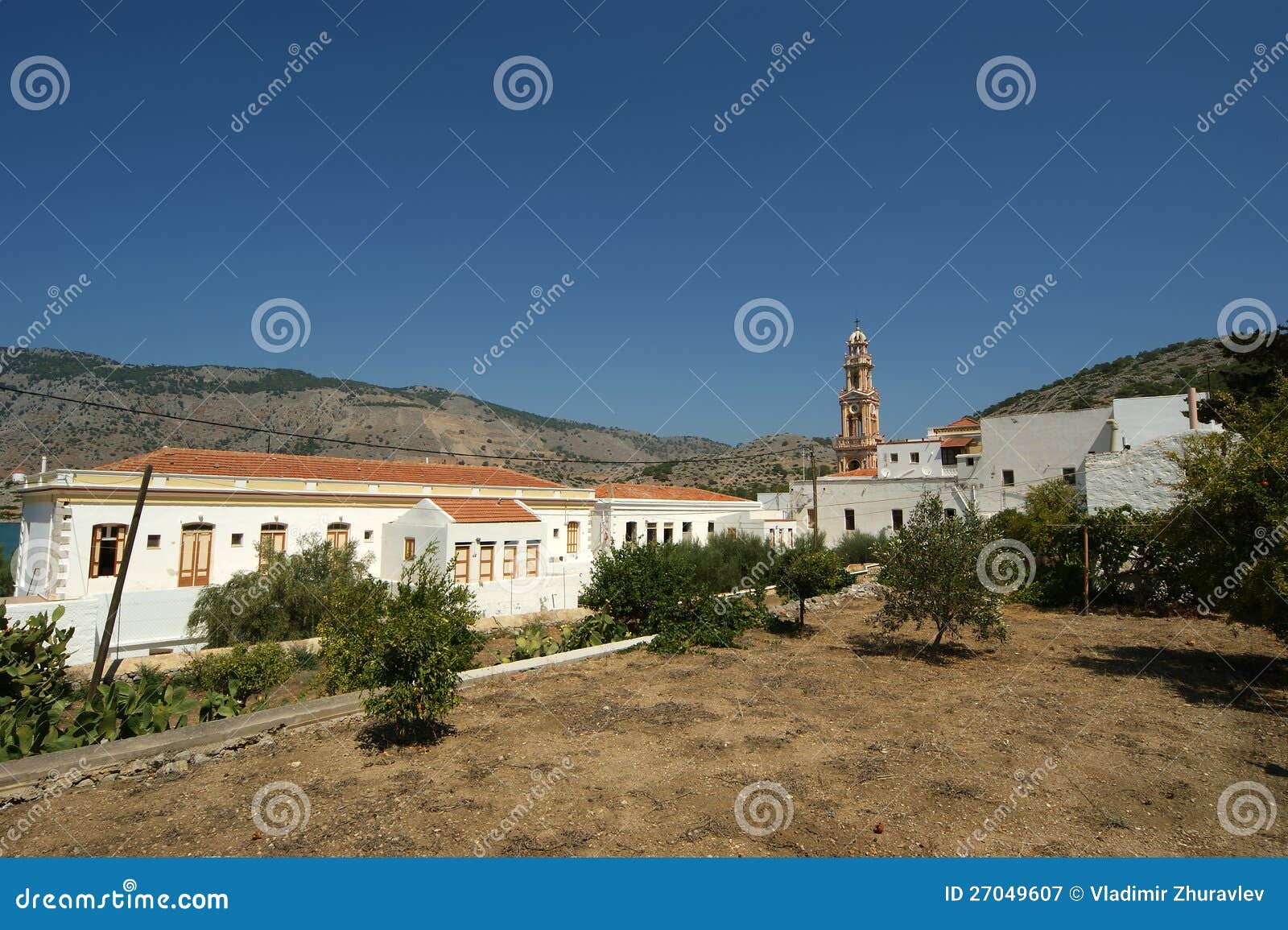 Panormitis Monastery, Symi Island, Greece Stock Image - Image of ...
