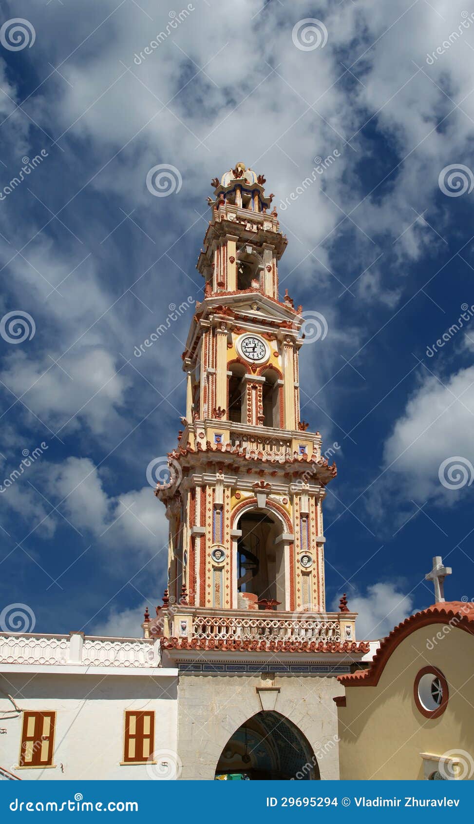 Panormitis Monastery, Symi Island, Greece Stock Photo - Image of famous ...