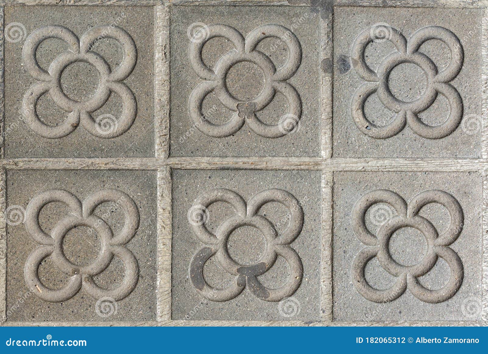 Panot, Hydraulic Pavement of Barcelona. Stock Photo - Image of urban ...