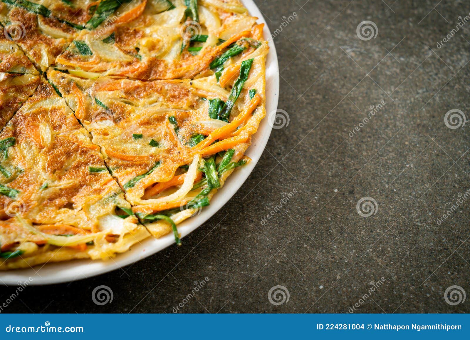 Panquecas Ou Coreanas Ou Pizza Coreana Foto de Stock - Imagem de estilo ...