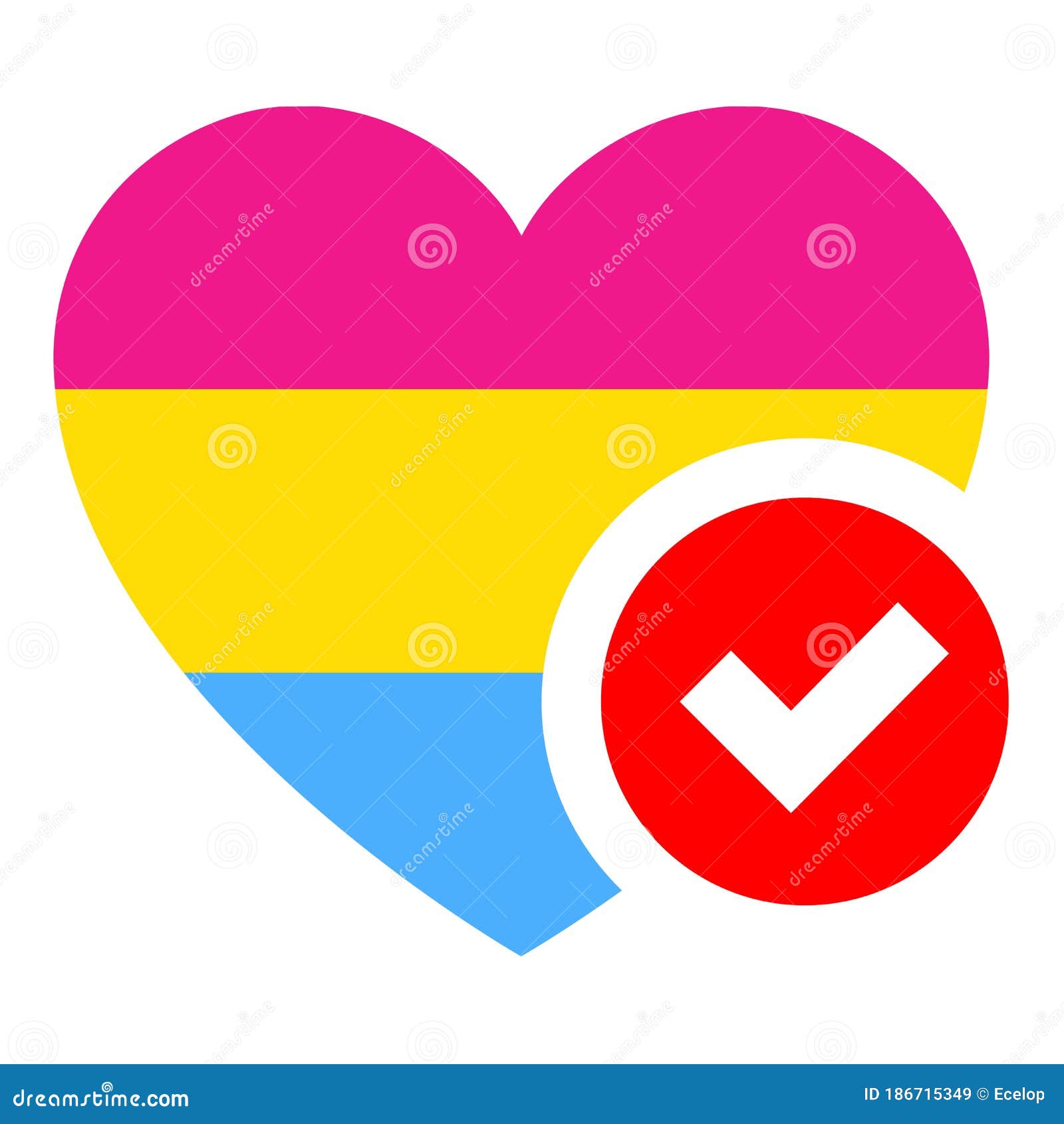 Flag In Heart Shape Vector Illustration For Your Design Stock Vector