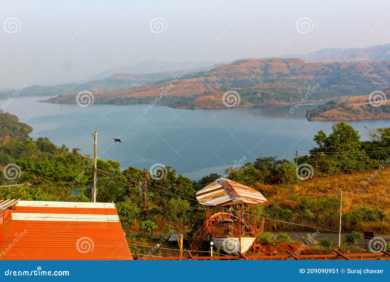 Panshet Lake View from Adventure Maval Stock Image - Image of landscape ...